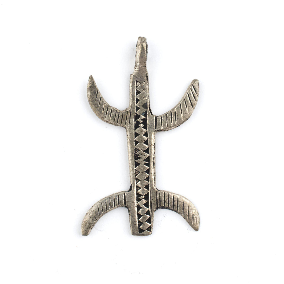 Salamander Silver Moroccan Tuareg Pendant — The Bead Chest