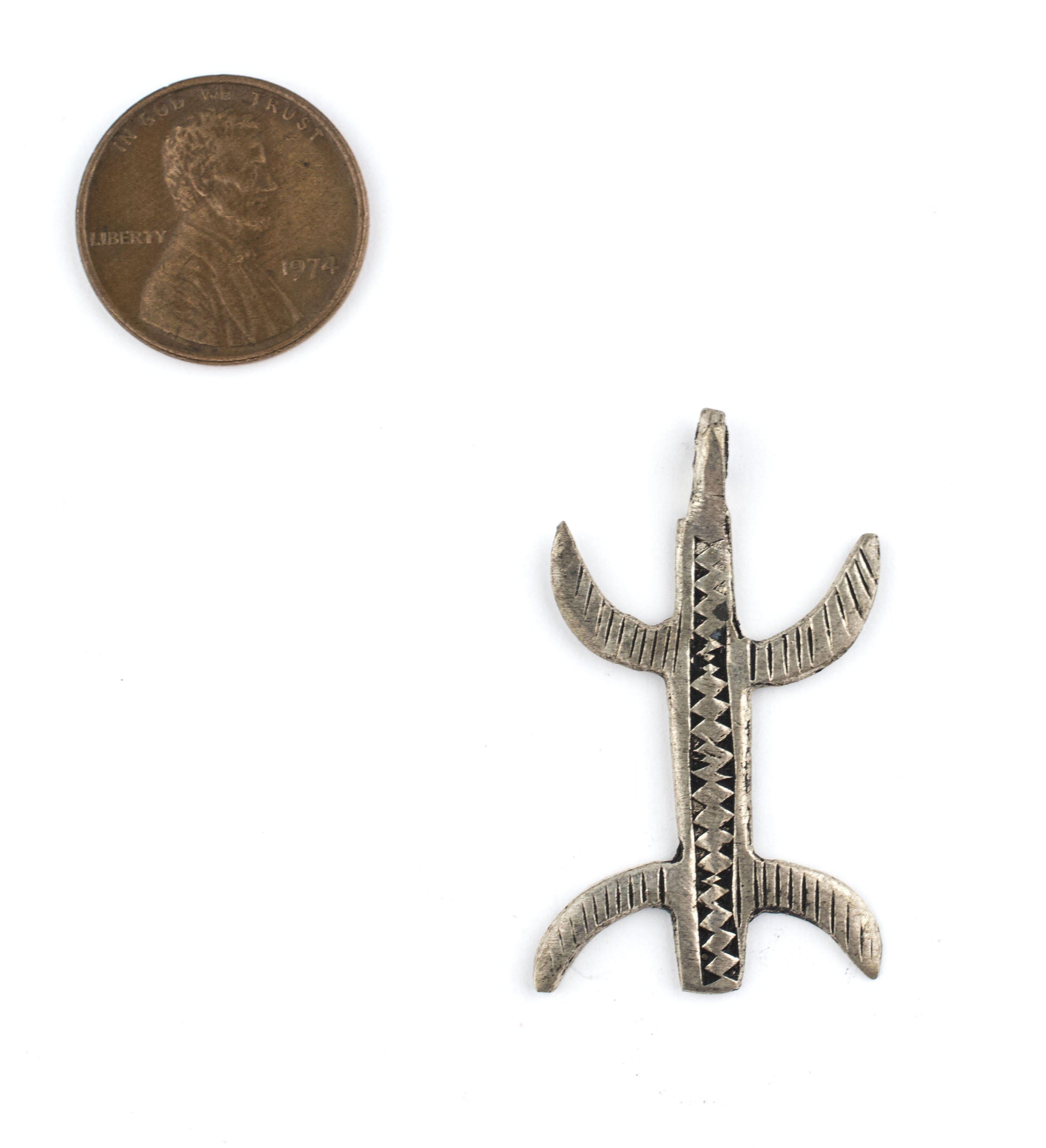 Salamander Silver Moroccan Tuareg Pendant — The Bead Chest