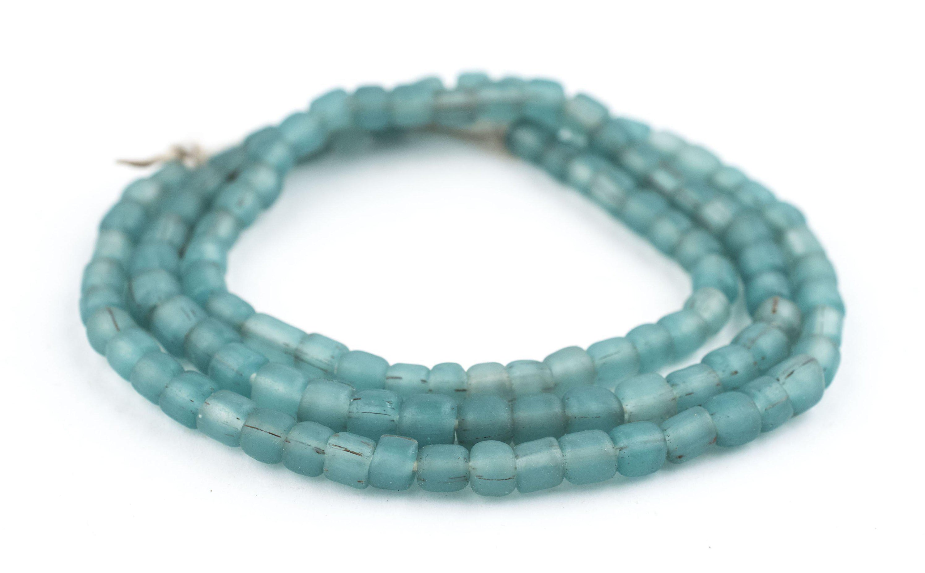 Aqua Java Glass Beads — The Bead Chest