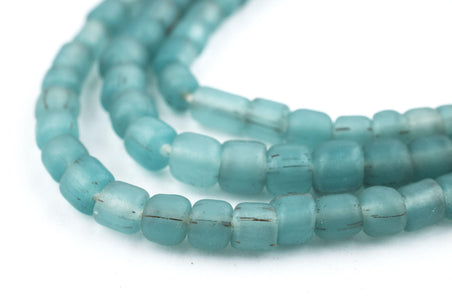 Aqua Java Glass Beads — The Bead Chest
