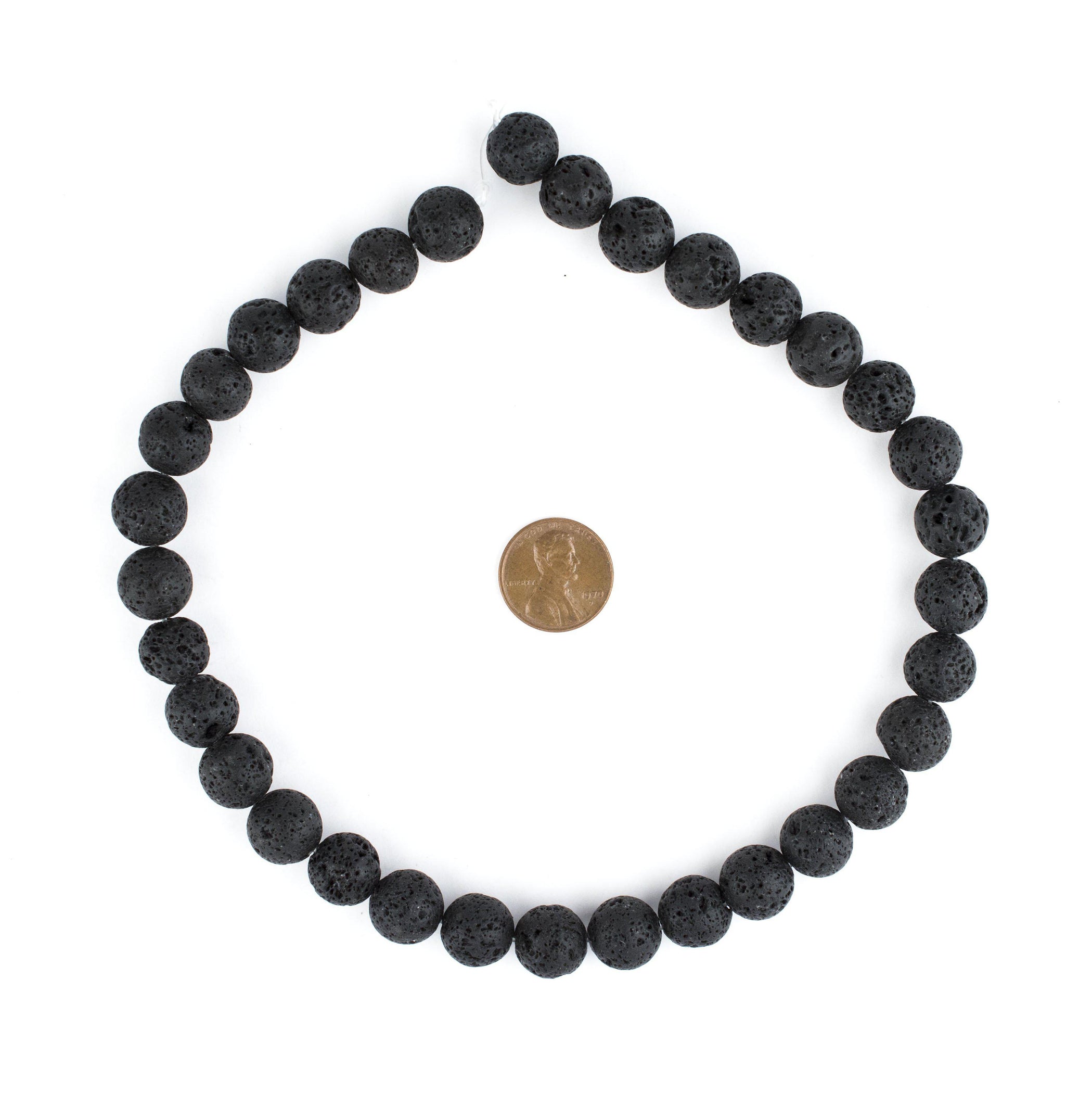 Black Volcanic Lava Beads (12mm) — The Bead Chest