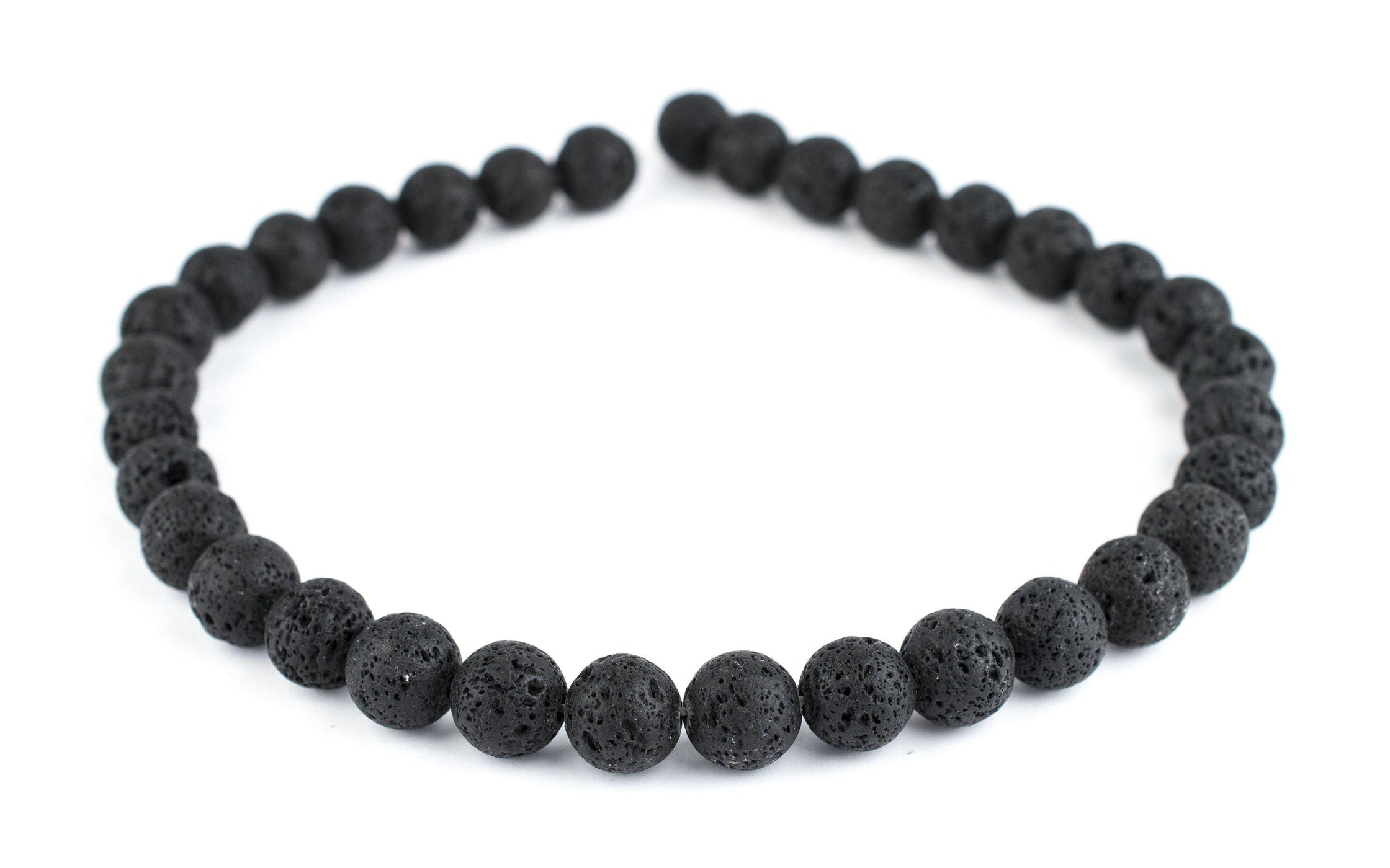 Black Volcanic Lava Beads (12mm) — The Bead Chest
