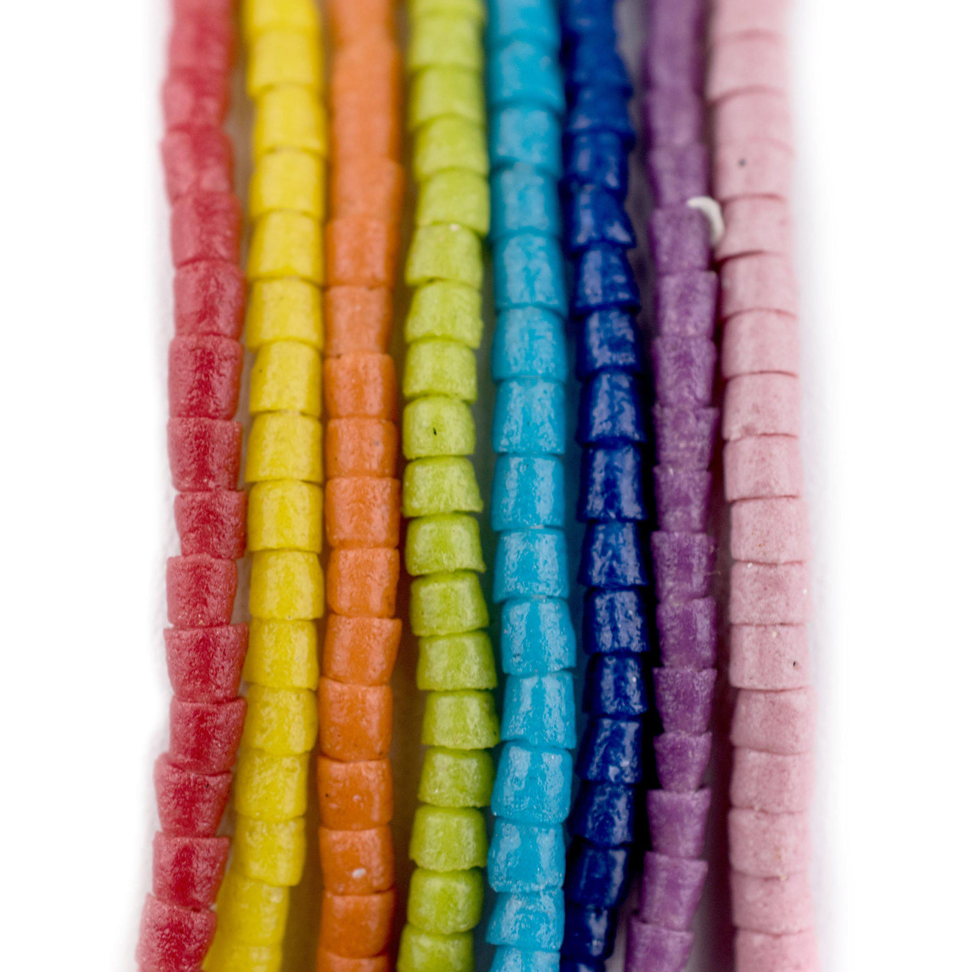 8 Strand Bundle: Ghana Sandcast Seed Beads — The Bead Chest