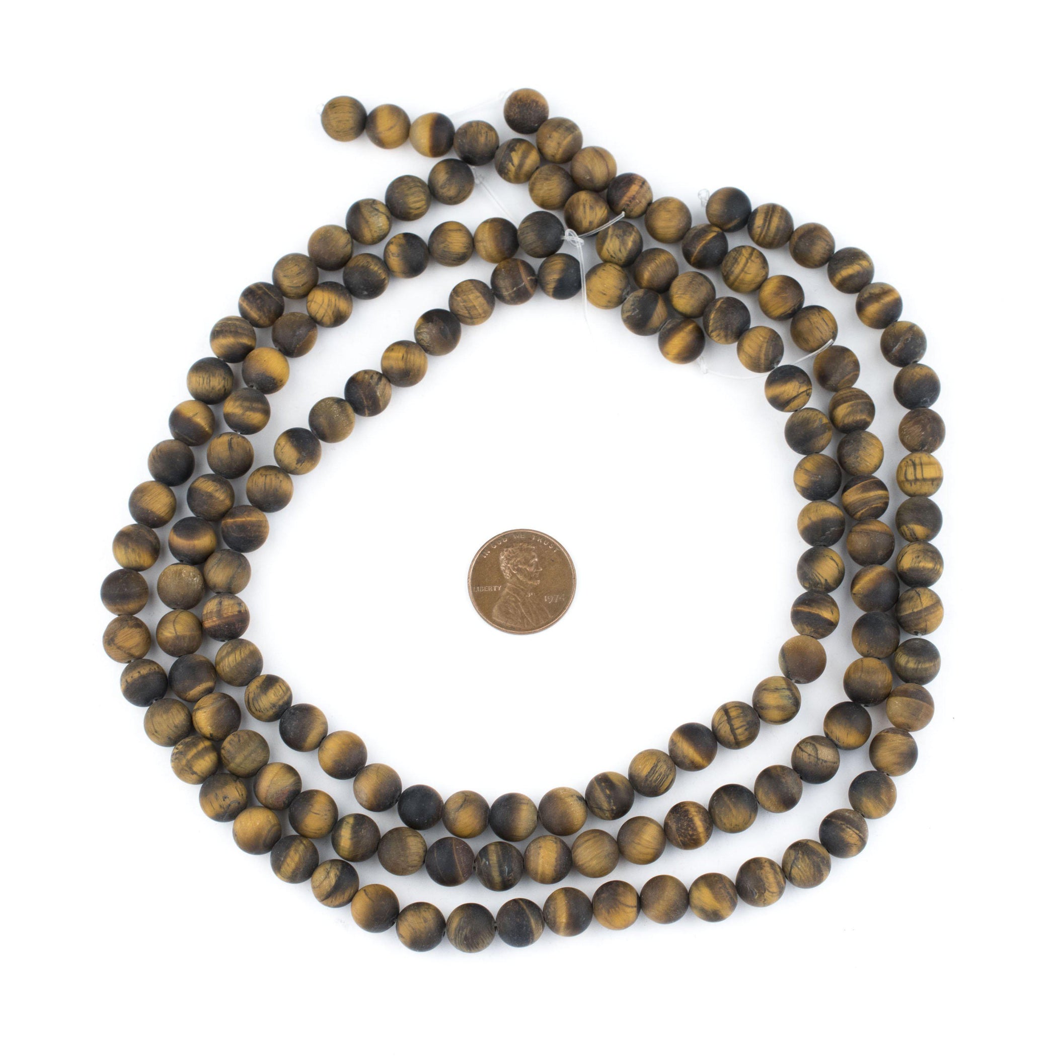 Matte Tiger Eye Beads (8mm) — The Bead Chest
