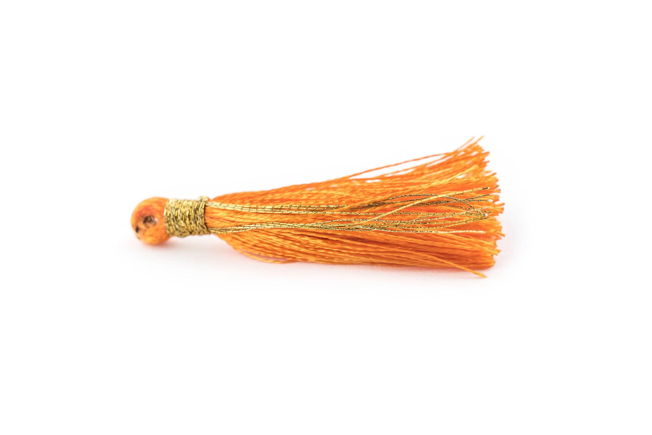 Orange 3cm Silk Tassels (5 Pack) — The Bead Chest