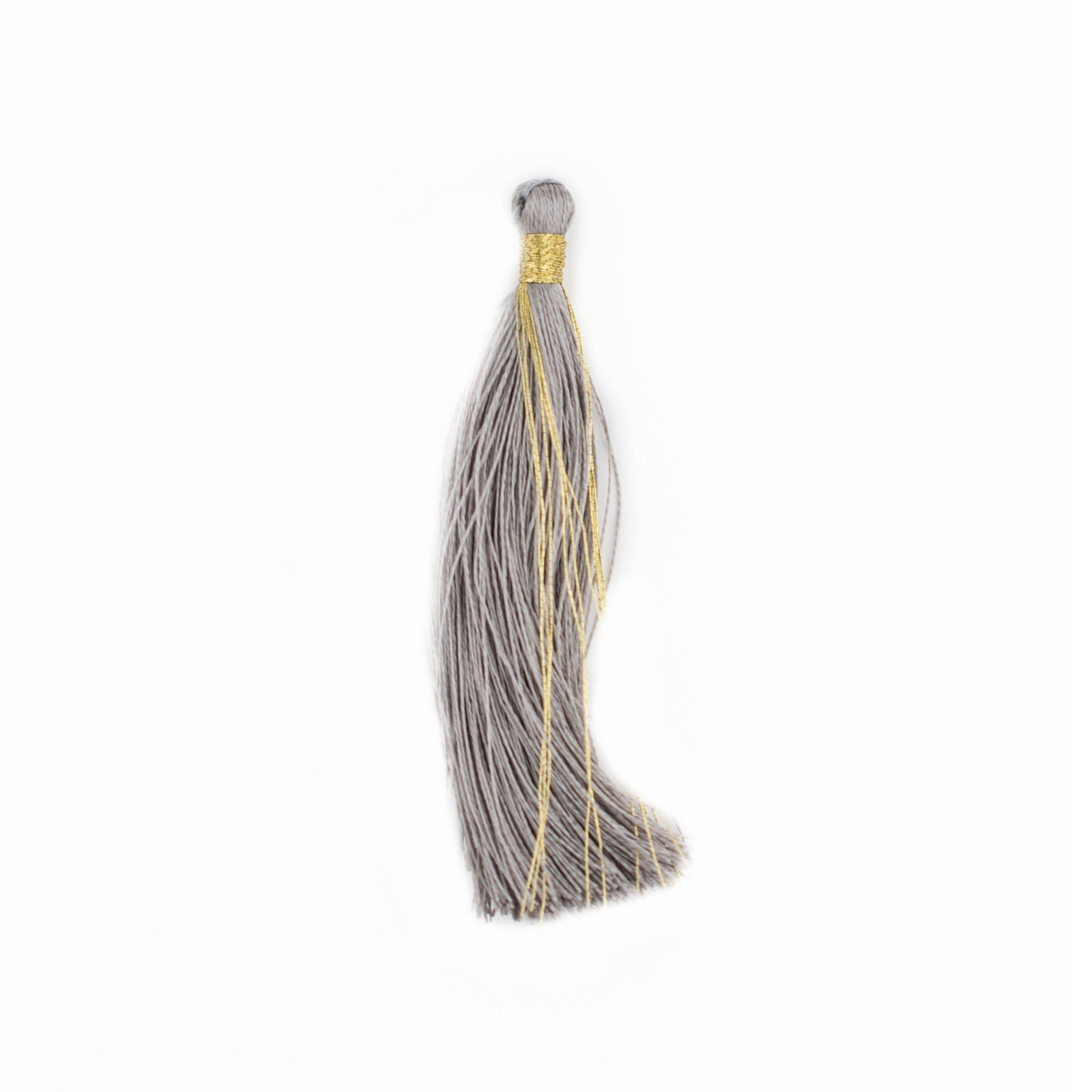 Silver Color 6cm Silk Tassels (5 Pack) — The Bead Chest