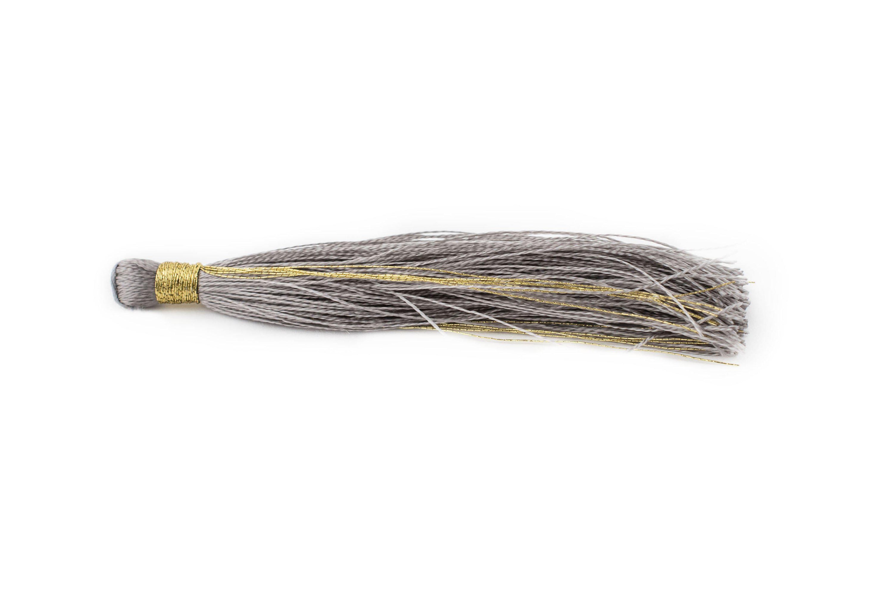 Silver Color 6cm Silk Tassels (5 Pack) — The Bead Chest