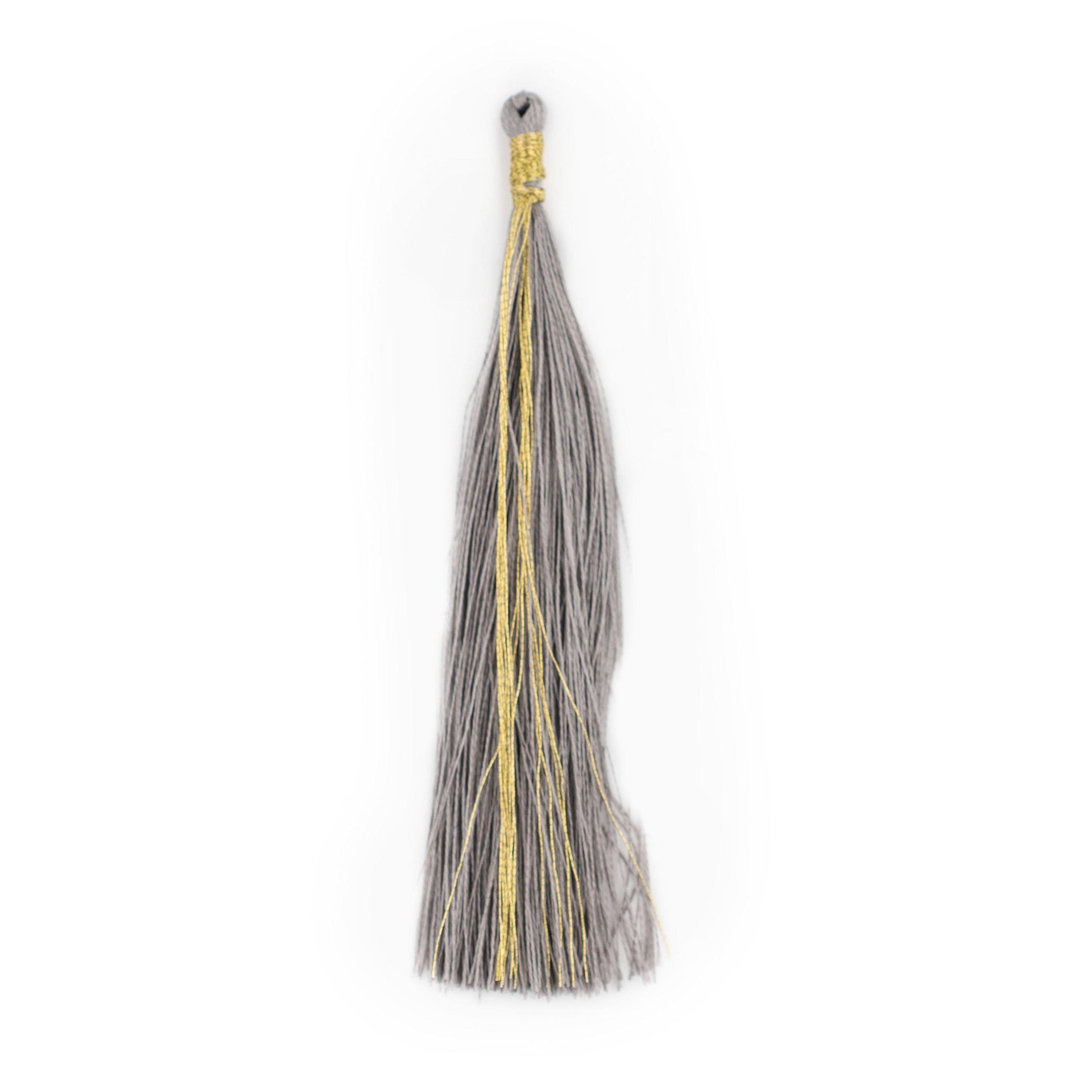 Silver Color 9cm Silk Tassels (5 Pack) — The Bead Chest