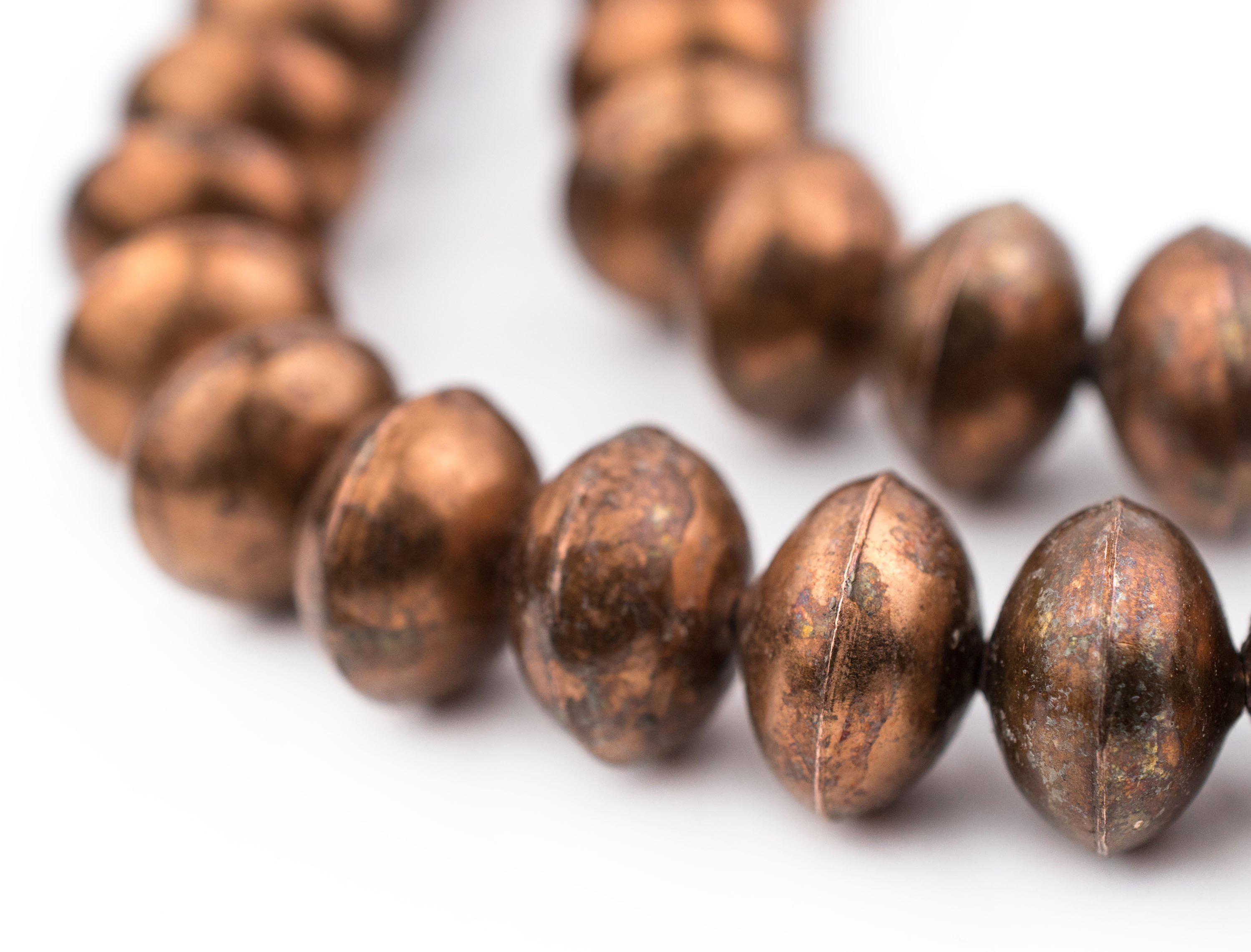 Ethiopian Copper Saucer Beads (20mm) — The Bead Chest