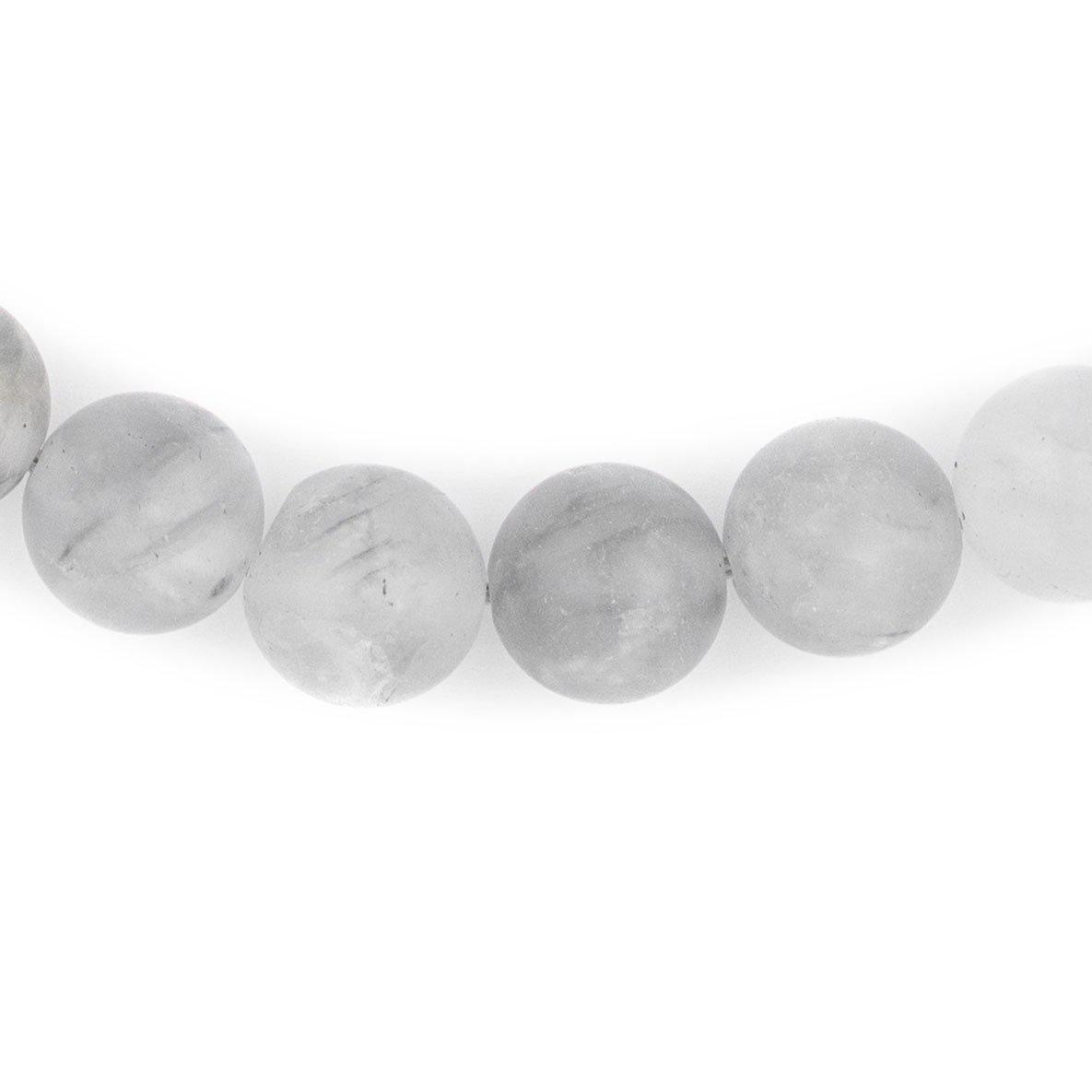 Matte Round Cloudy Quartz Beads (12mm) — The Bead Chest