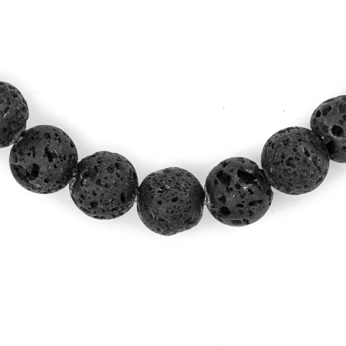 Black Volcanic Lava Beads (10mm) (Large Hole) — The Bead Chest