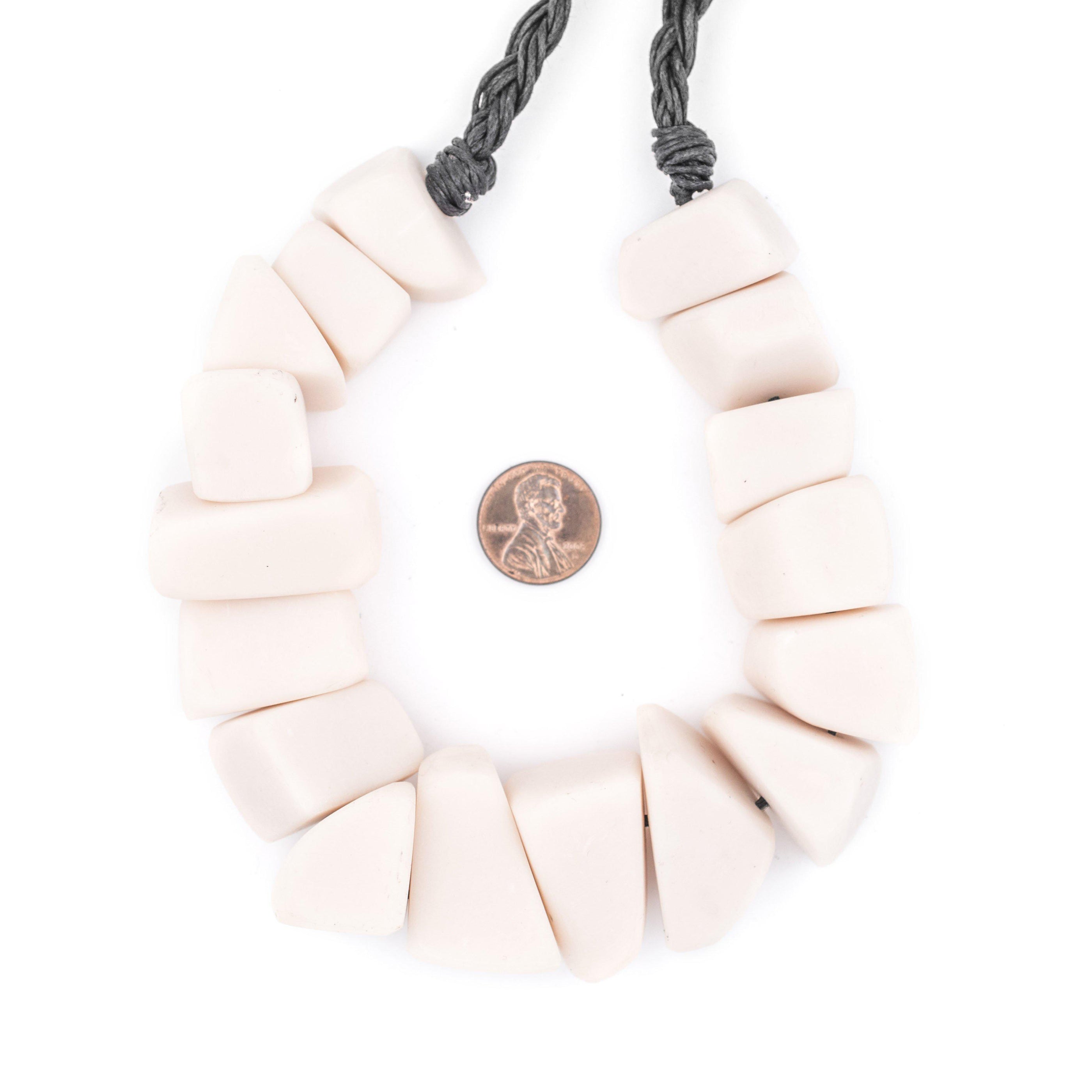 Moroccan Ivory Resin Chunk Beads — The Bead Chest
