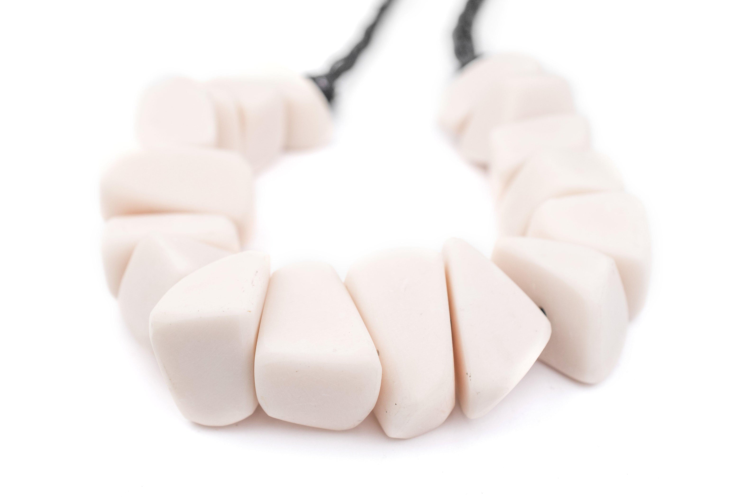 Moroccan Ivory Resin Chunk Beads — The Bead Chest