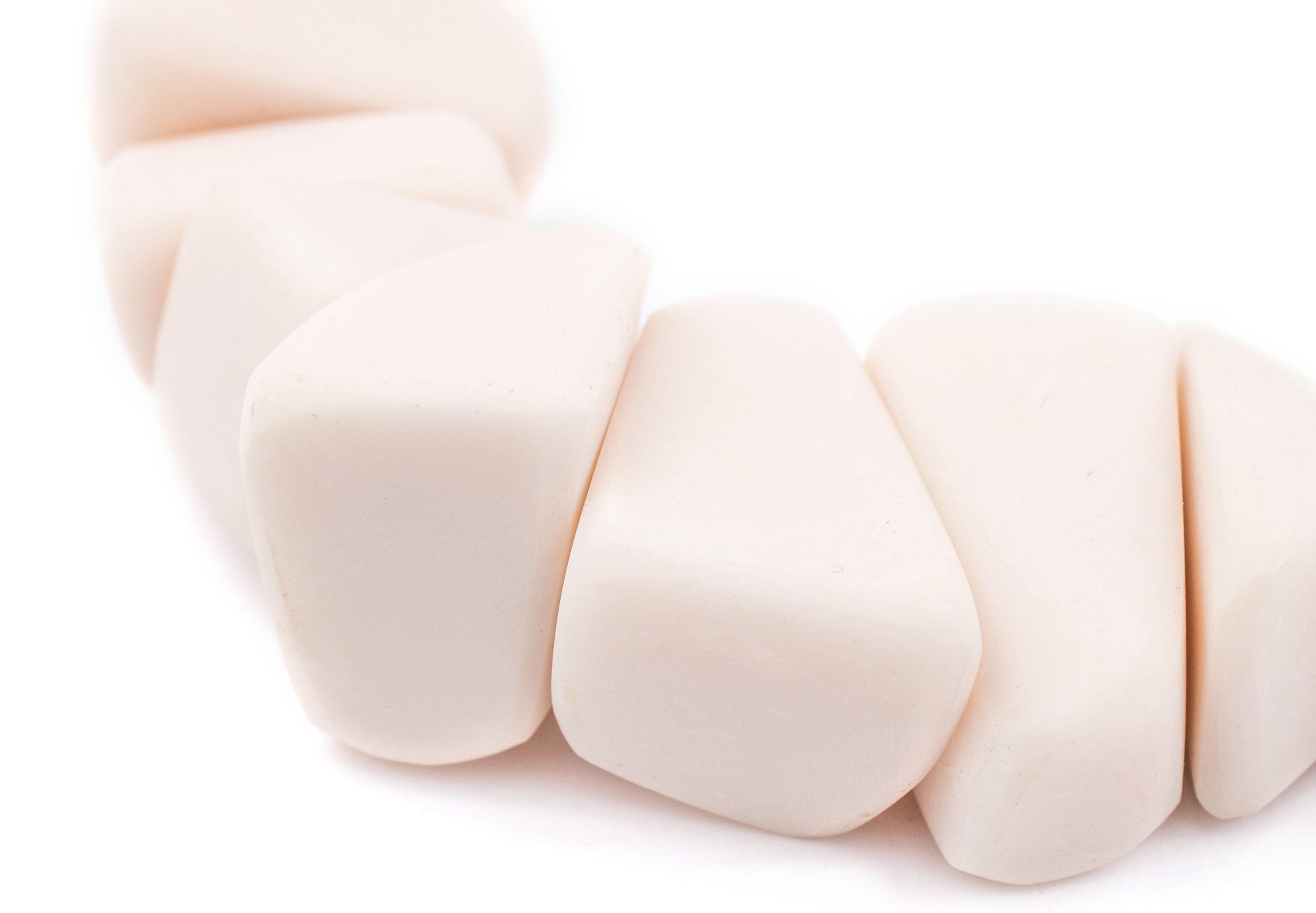 Moroccan Ivory Resin Chunk Beads — The Bead Chest