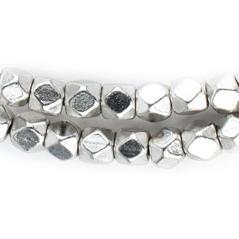 Silver Faceted Diamond Cut Beads (6mm) — The Bead Chest