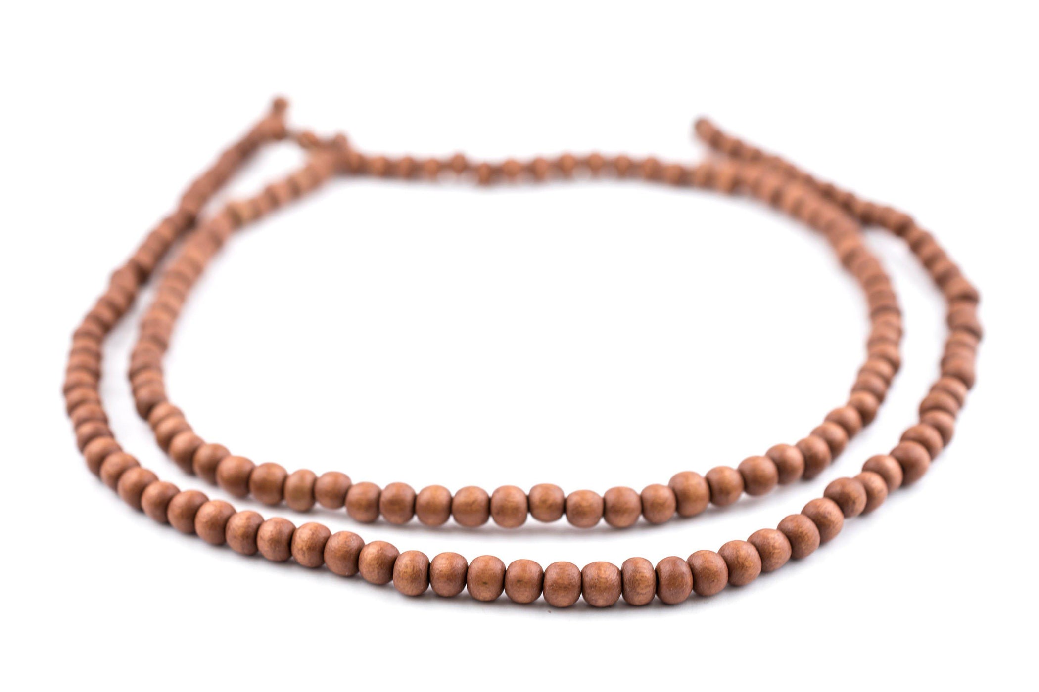Light Brown Natural Wood Beads (6mm) — The Bead Chest