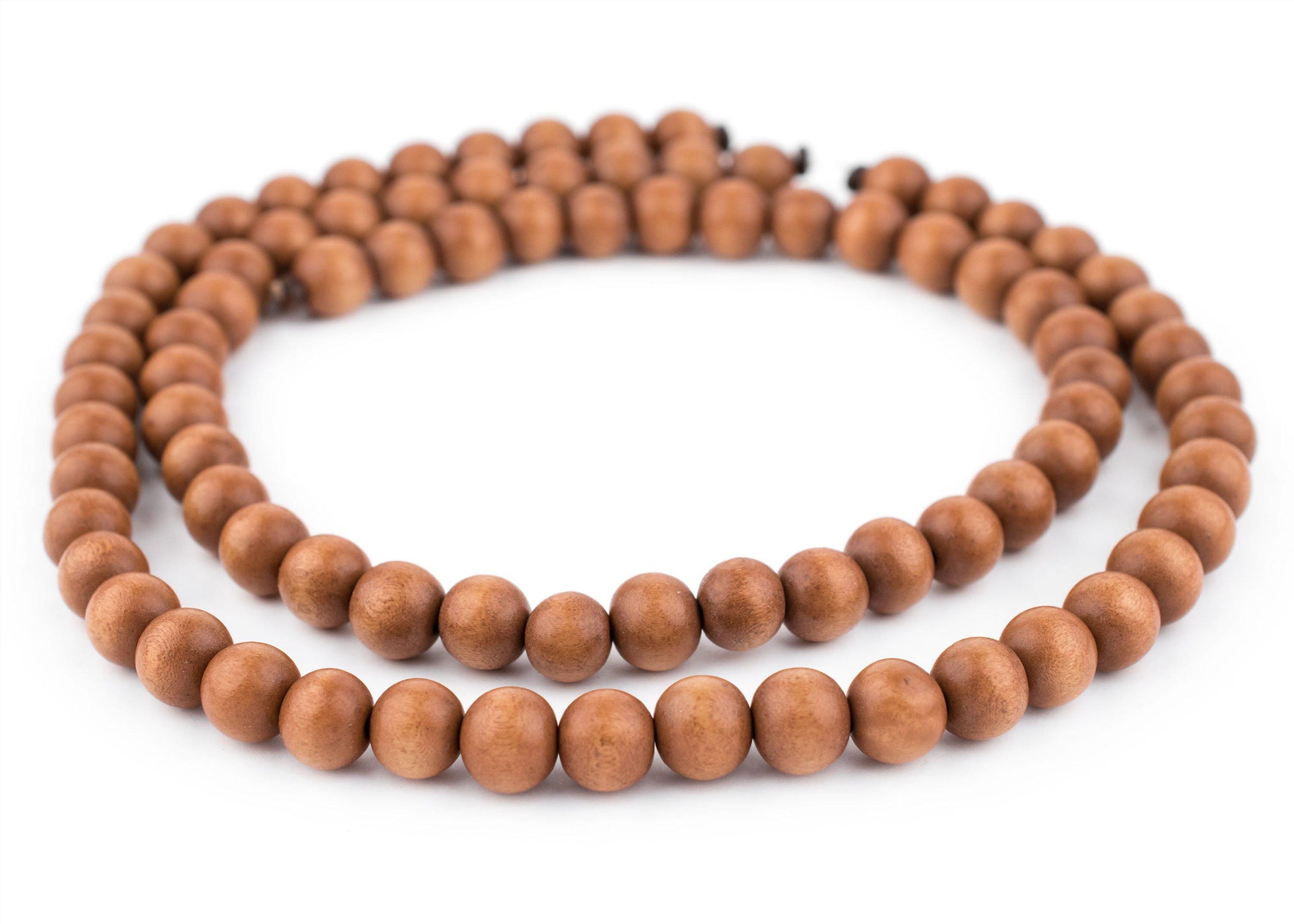 Light Brown Natural Wood Beads (10mm) — The Bead Chest