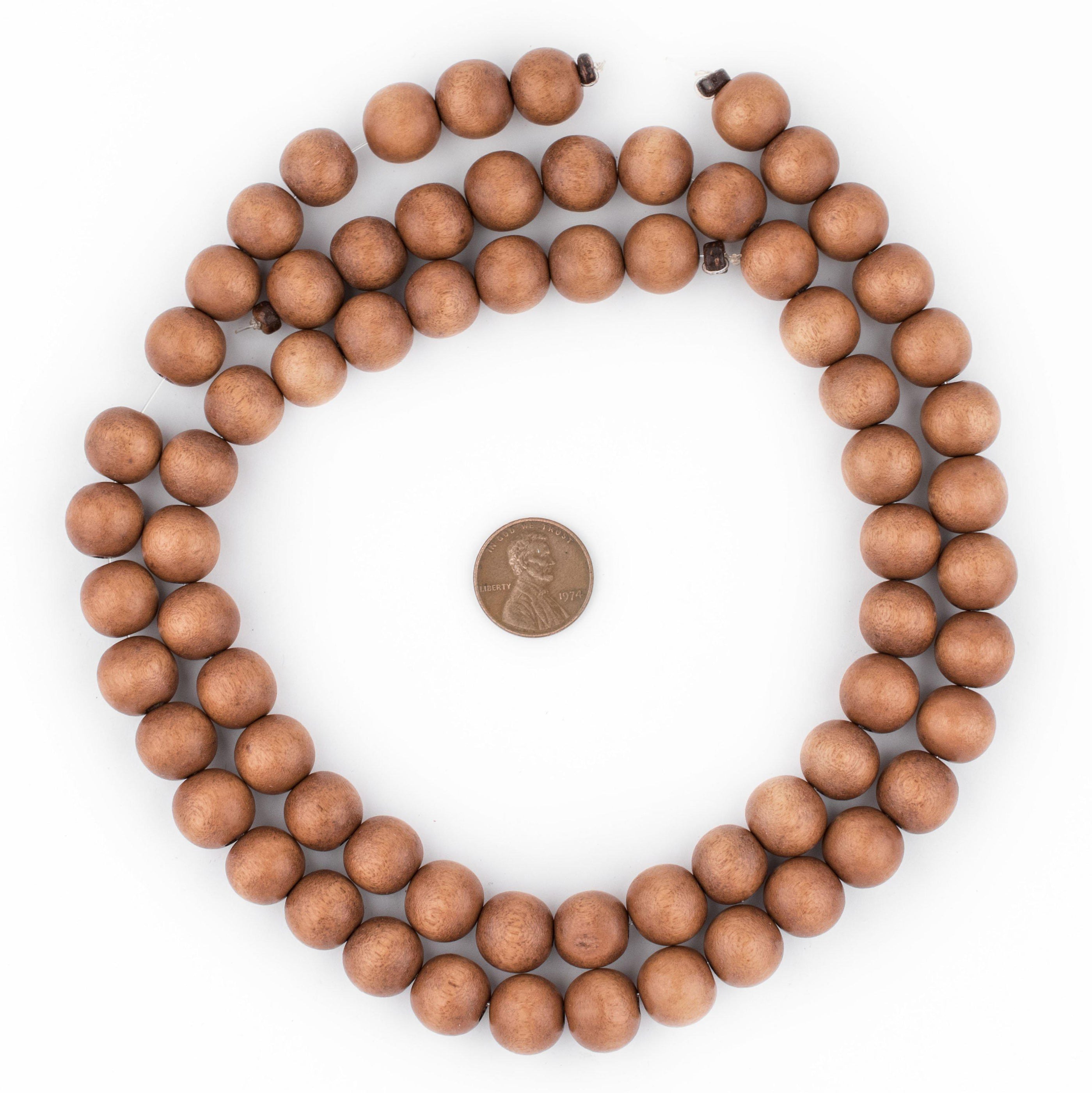 Light Brown Natural Wood Beads (12mm) — The Bead Chest