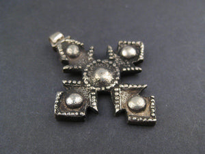 Fancy Vintage Ethiopian Four-Point Cross (50mm) — The Bead Chest