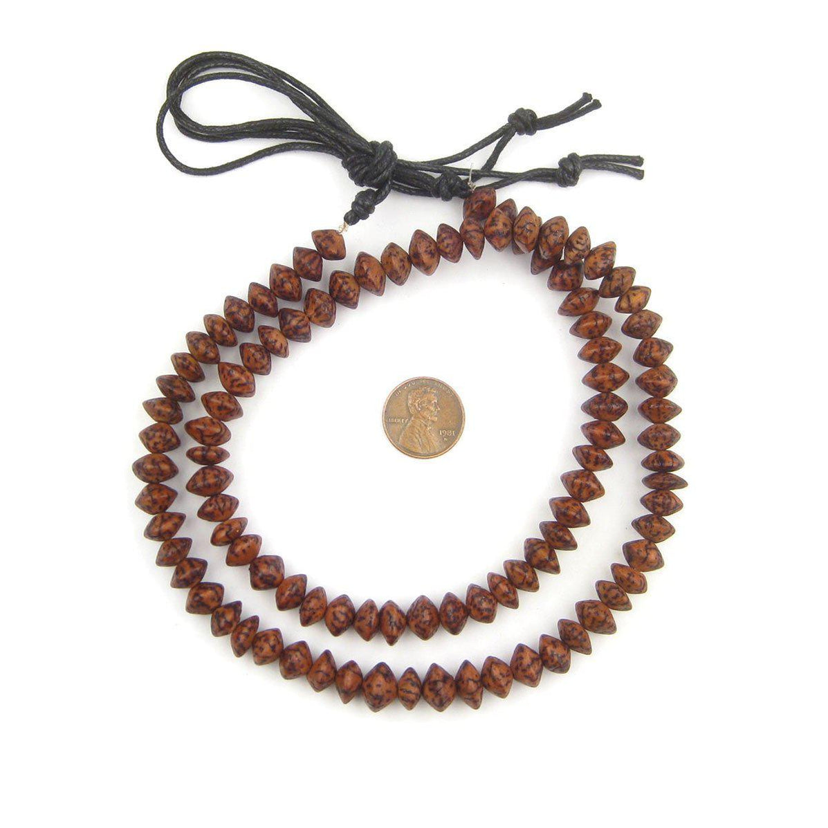Vintage Brown Natural Saucer Seed Beads (10mm) — The Bead Chest
