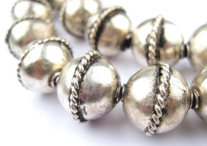 Artisanal Ethiopian Metal Bicone Beads — The Bead Chest