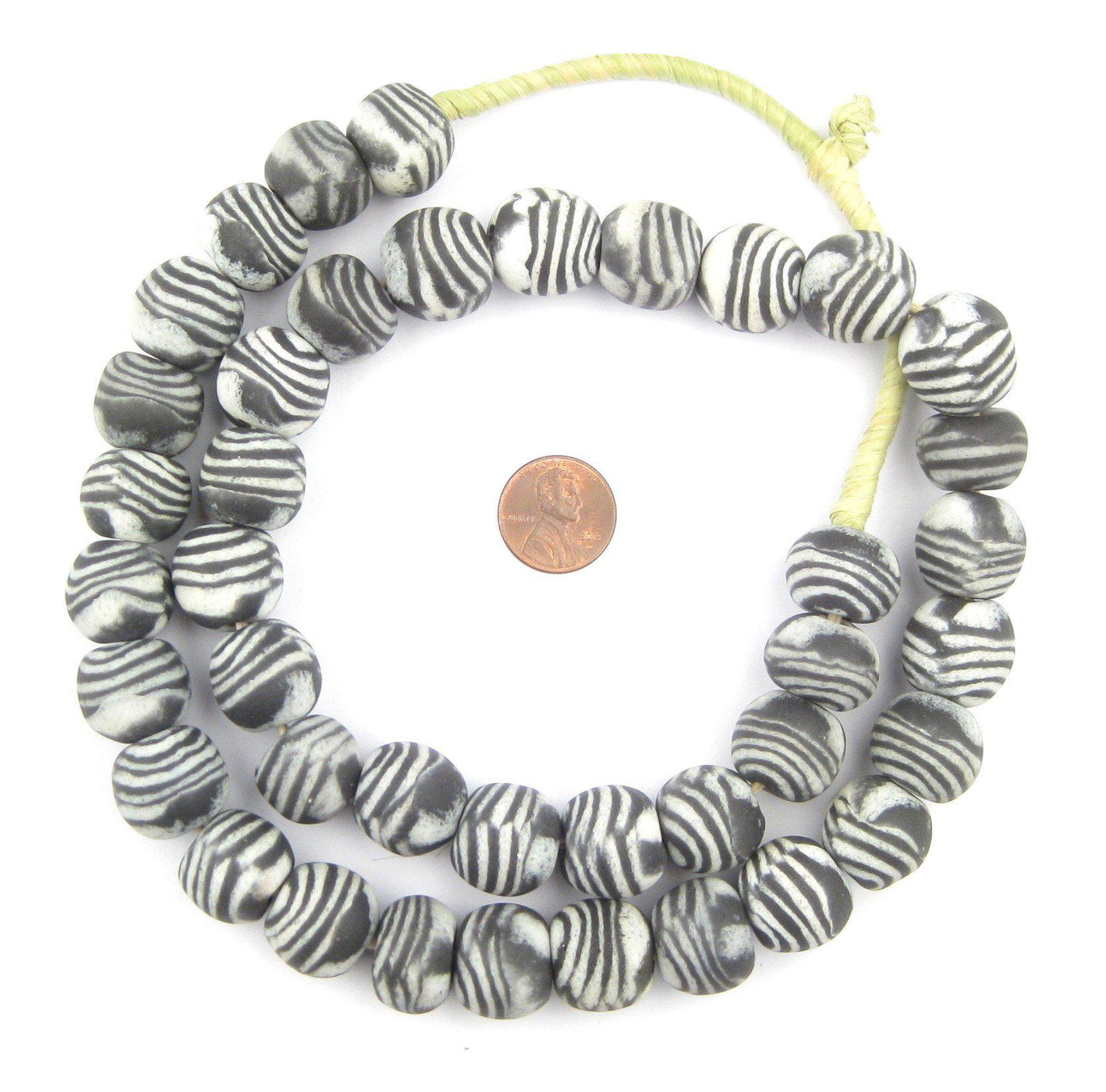 Authentic Zebra Layered Powder Glass Beads — The Bead Chest
