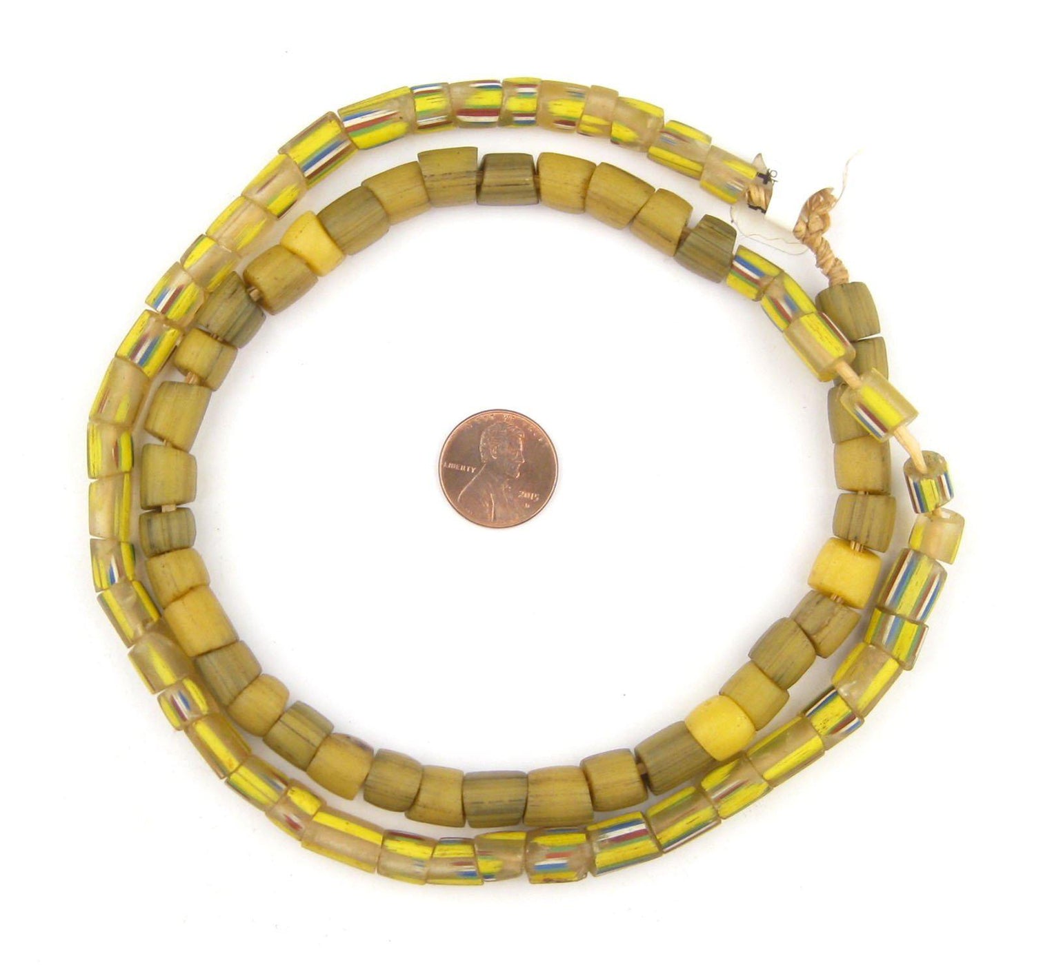 Old Translucent & Opaque Yellow Venetian Glass Beads — The Bead Chest