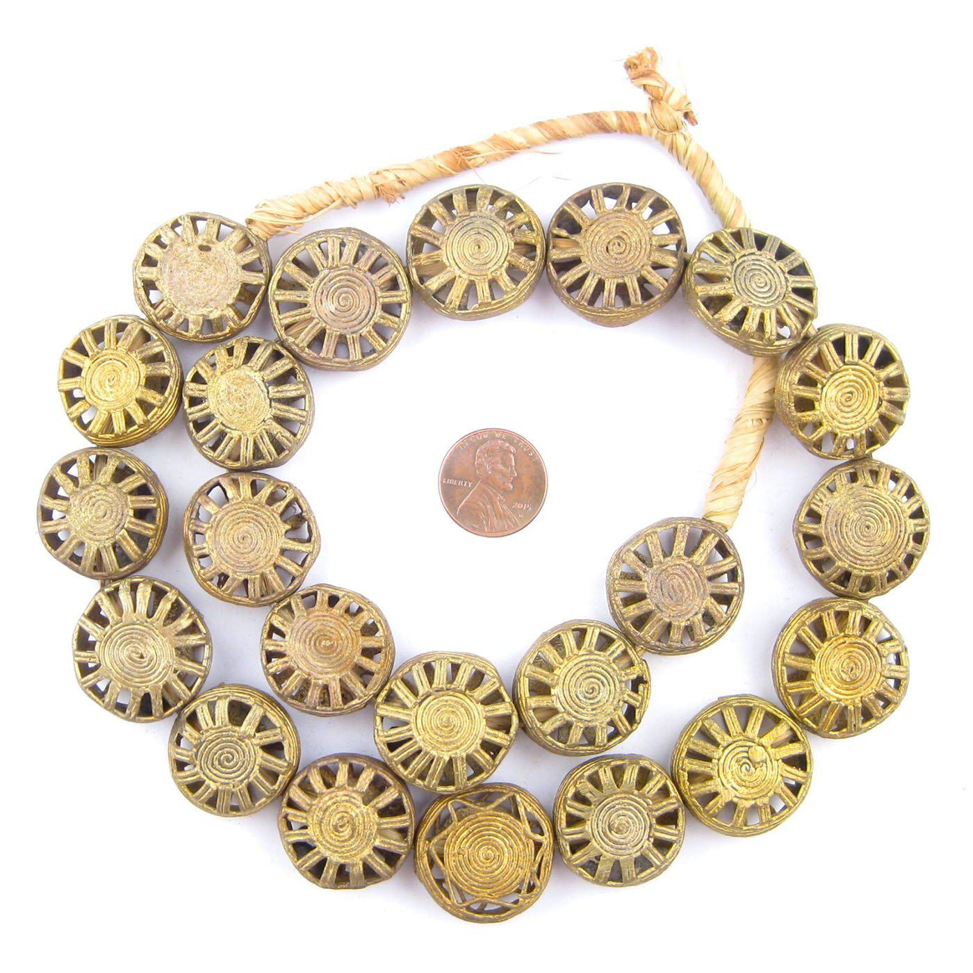 African Brass Filigree beads — The Bead Chest