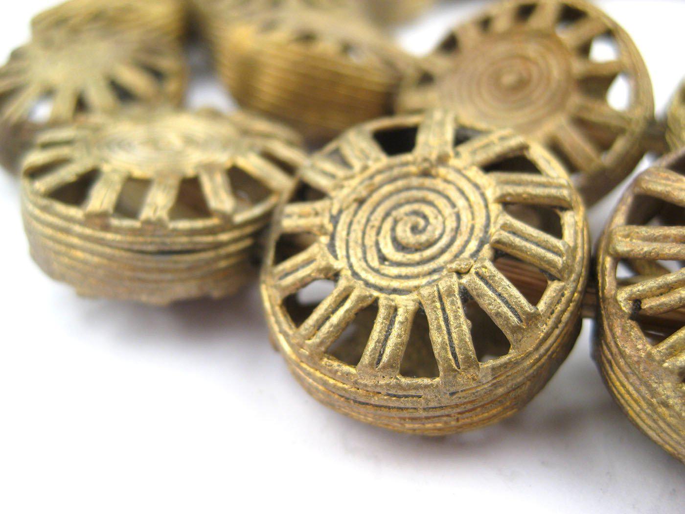 African Brass Filigree beads — The Bead Chest