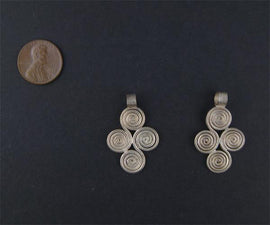 Ethiopian Four Leaf Cross Pendant — The Bead Chest