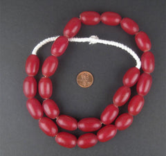 Red Amber Resin Beads from Ethiopia — The Bead Chest