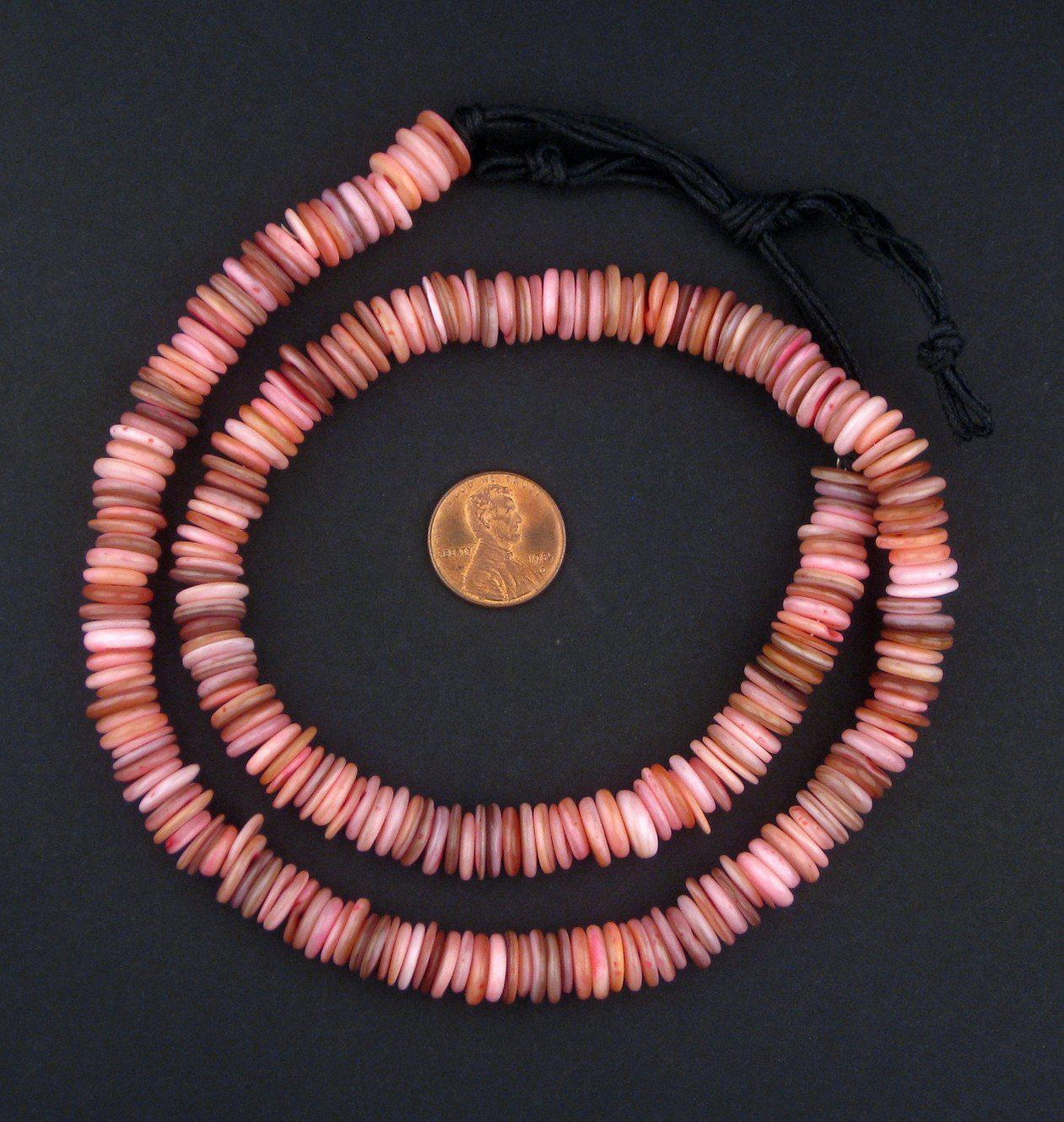 Rose Moroccan Heishi Shell Beads — The Bead Chest