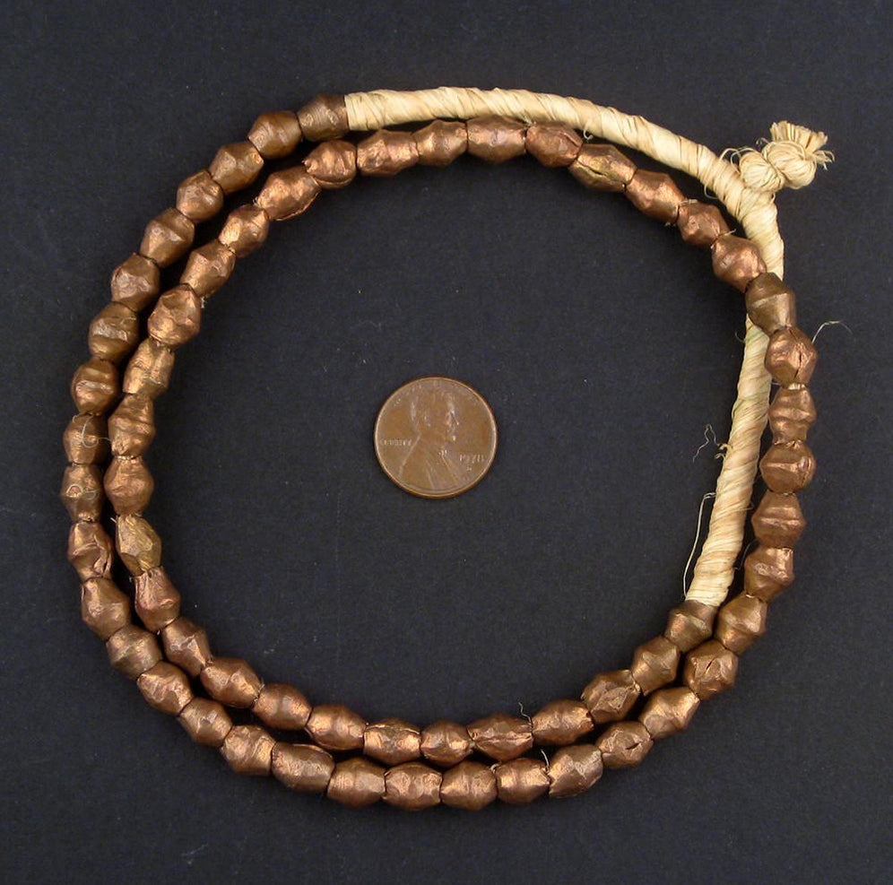 Cameroon Coopper Bicone Beads — The Bead Chest