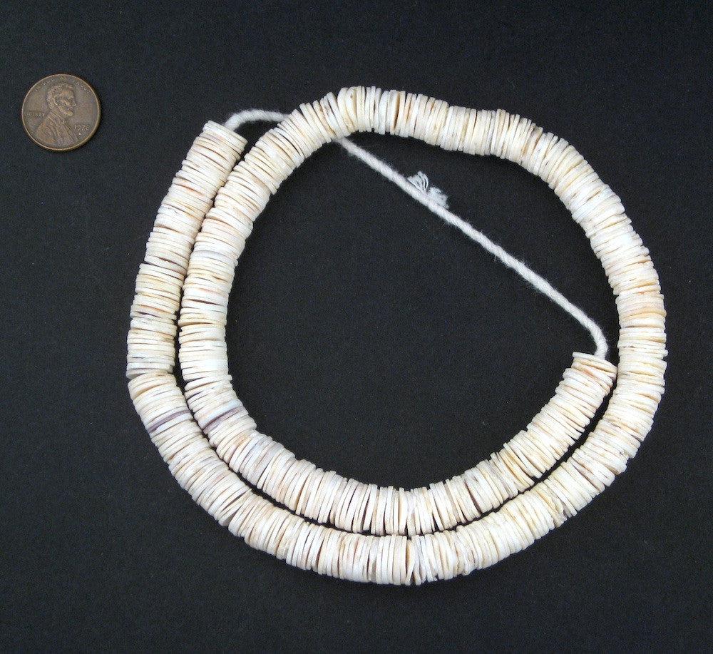 Seashell Heishi Beads from Africa — The Bead Chest
