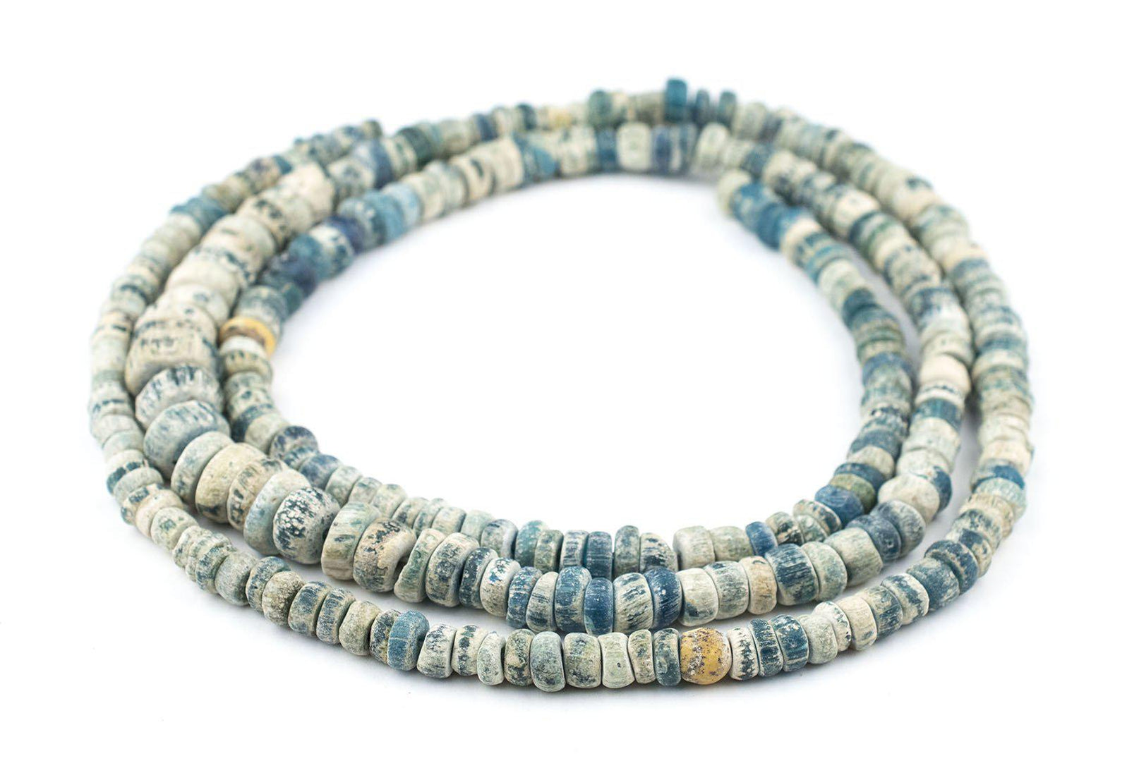 Ancient Djenne Nila Blue Glass Beads (Long Strand) — The Bead Chest