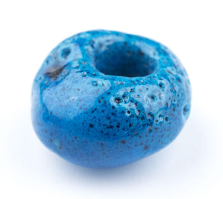Vintage Glazed Ceramic Donkey Beads (2 Beads) — The Bead Chest
