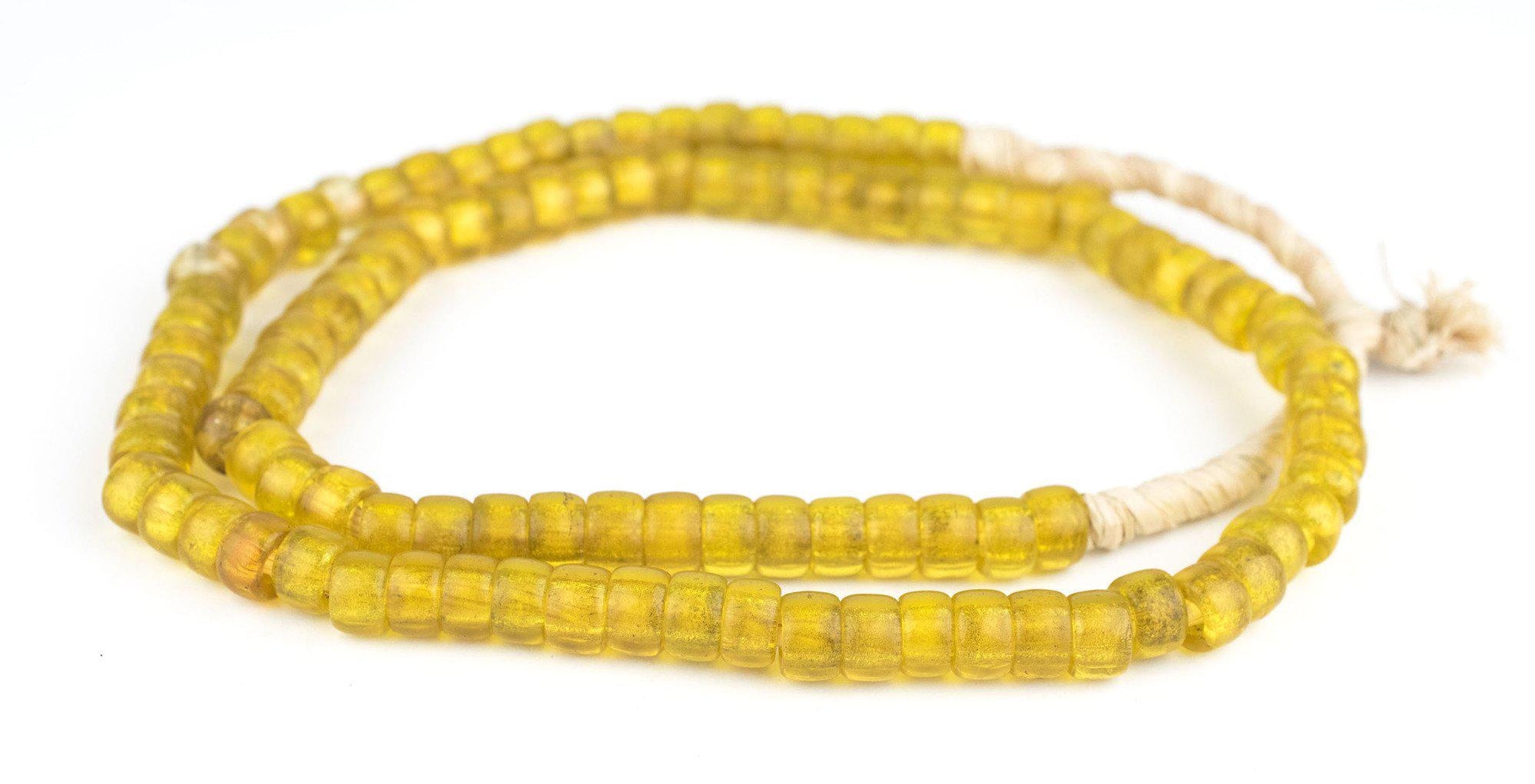 Old Semi-Translucent Yellow Padre Beads — The Bead Chest
