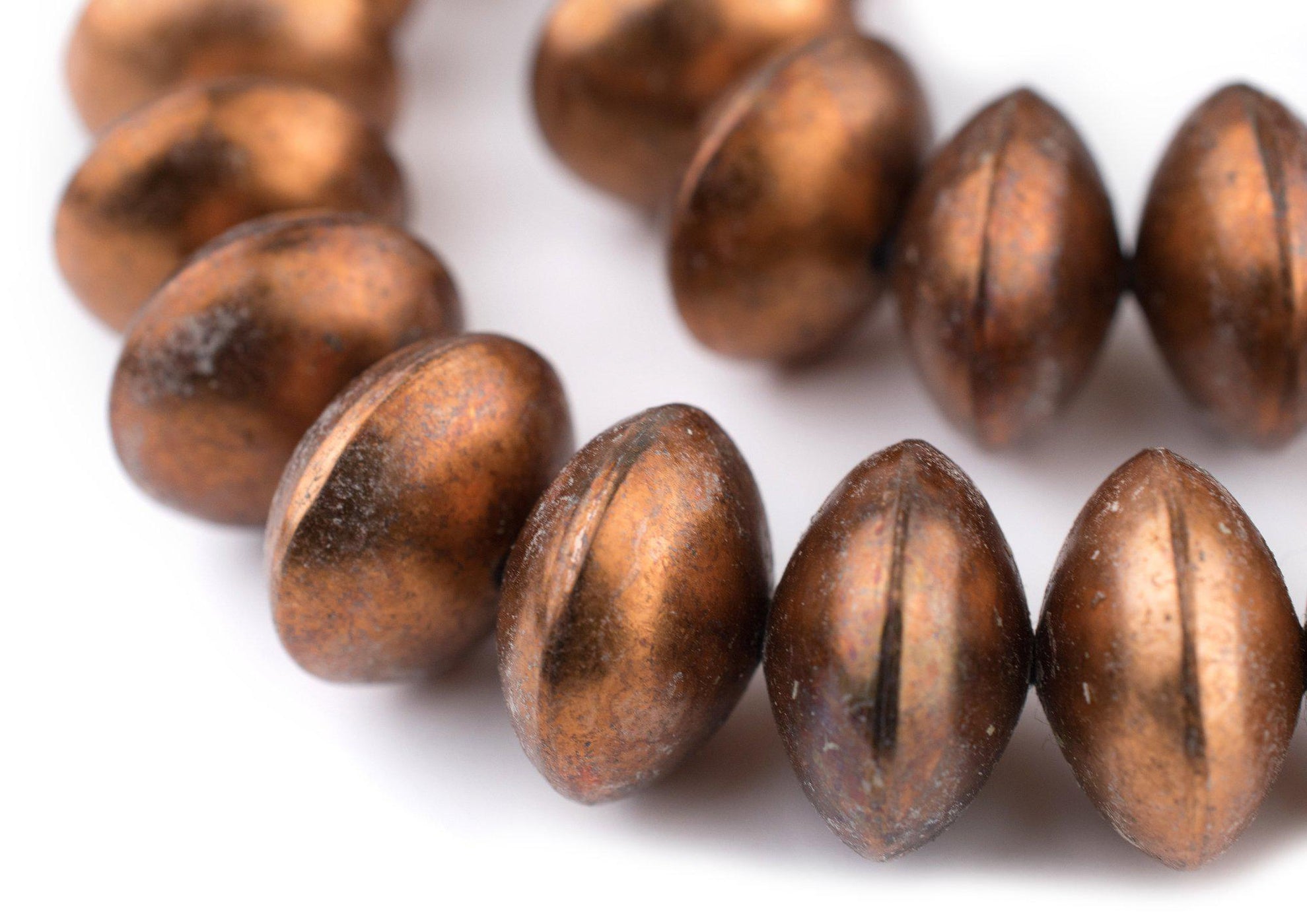 Ethiopian Copper Saucer Beads (24mm) — The Bead Chest