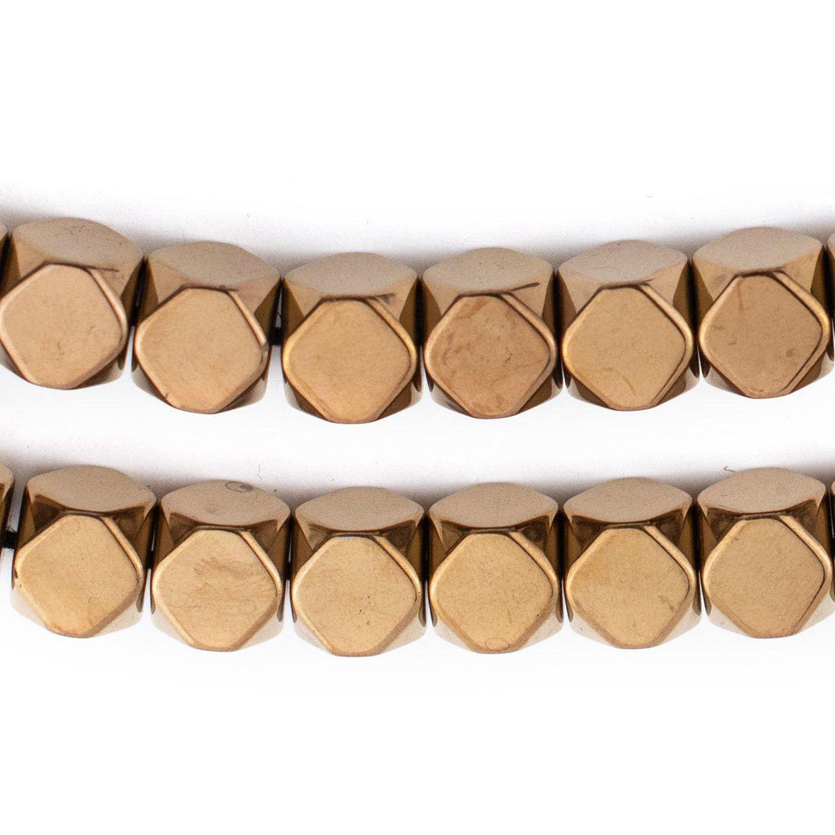 Jumbo Copper Color Diamond Cut Beads (9mm) — The Bead Chest