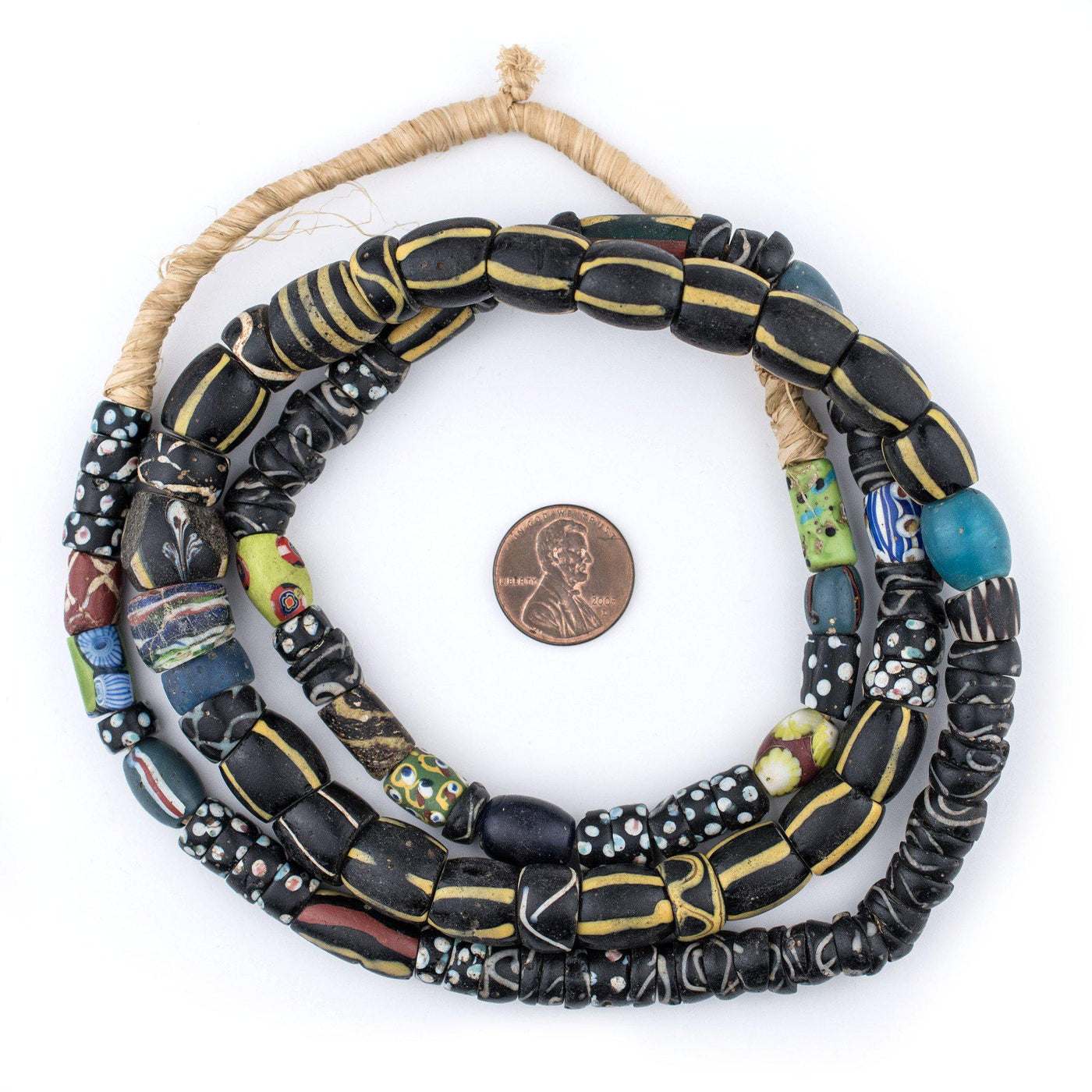 Assorted Black & White Antique Venetian Trade Beads — The Bead Chest