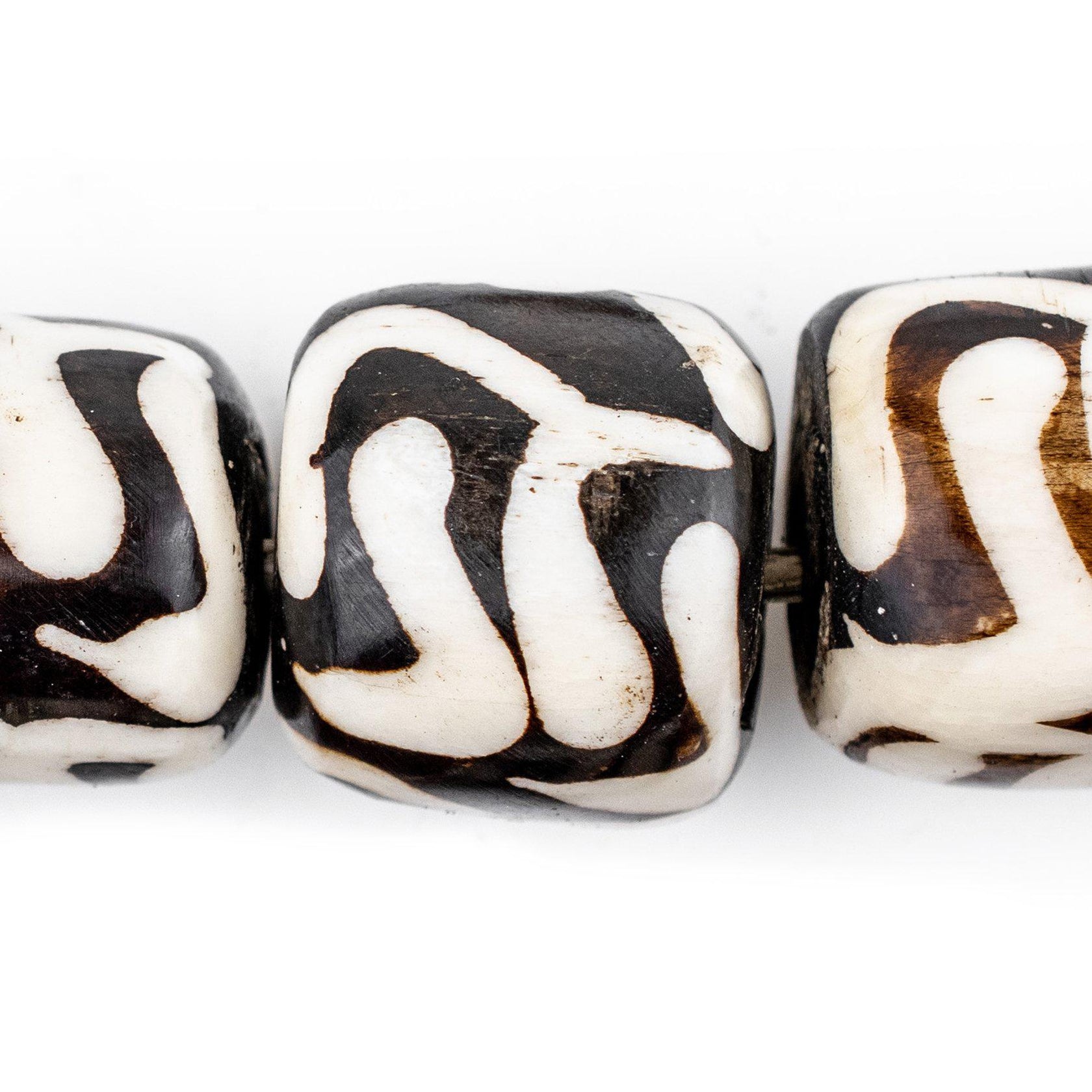 Traditional Batik Bone Beads (Barrel) — The Bead Chest