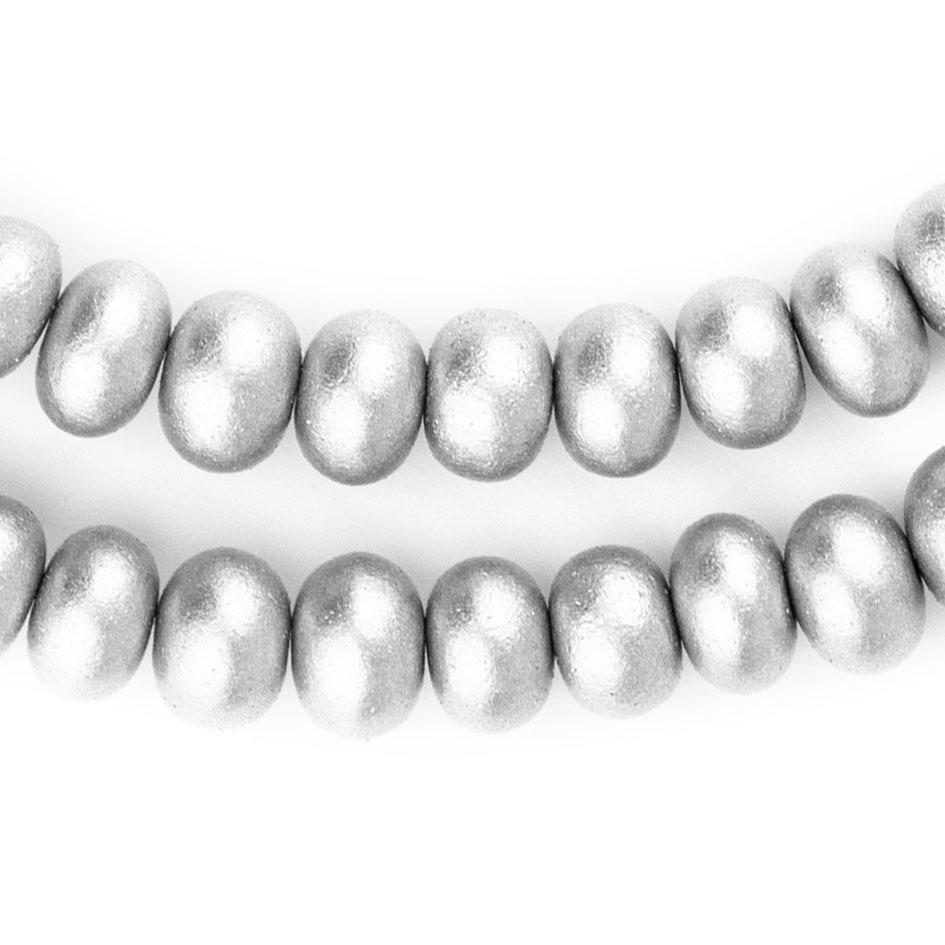 Silver Abacus Natural Wood Beads (8x12mm) — The Bead Chest