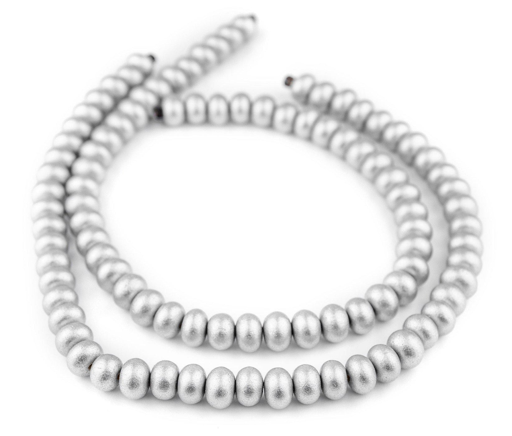 Silver Abacus Natural Wood Beads (8x12mm) — The Bead Chest