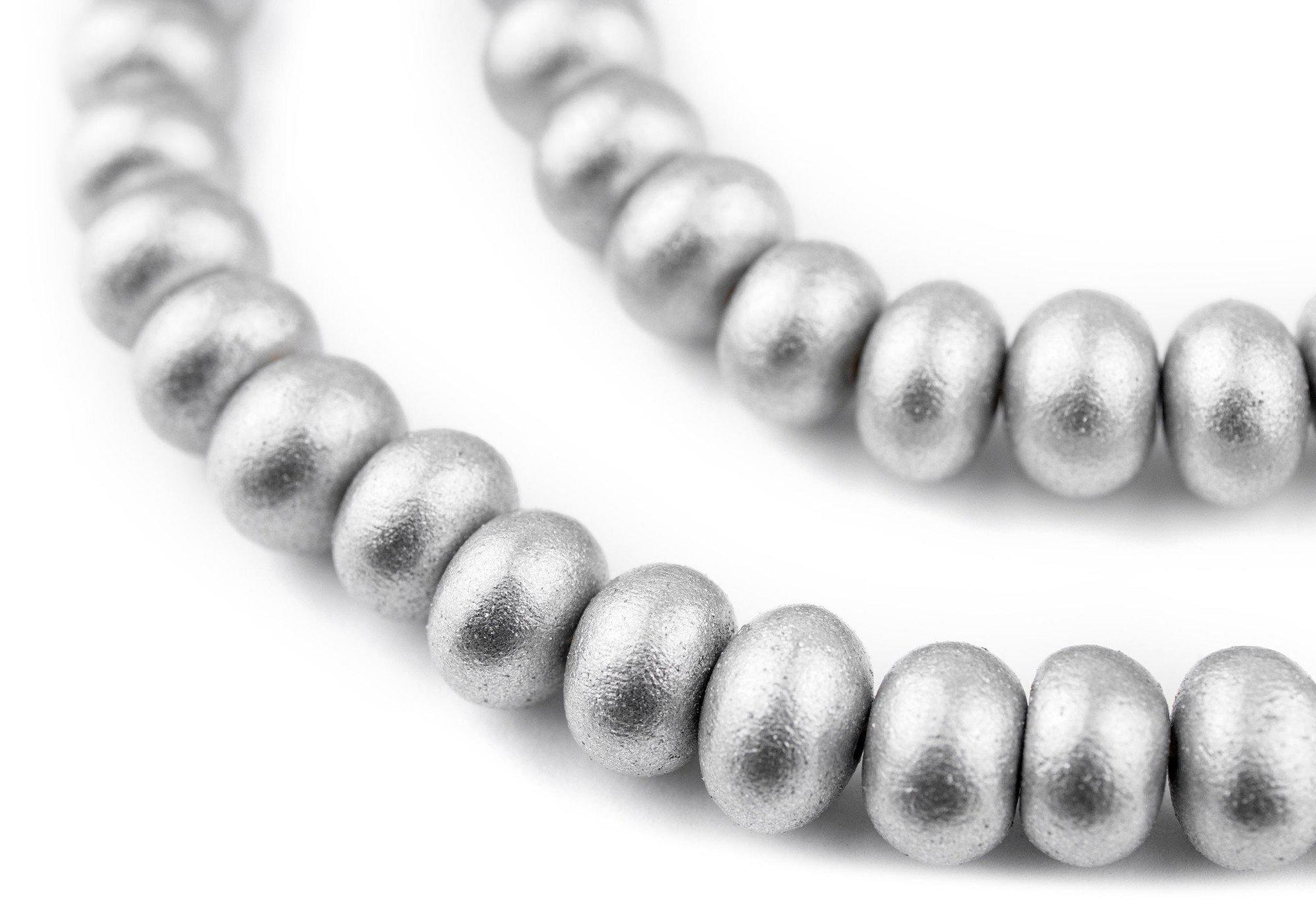 Silver Abacus Natural Wood Beads (8x12mm) — The Bead Chest