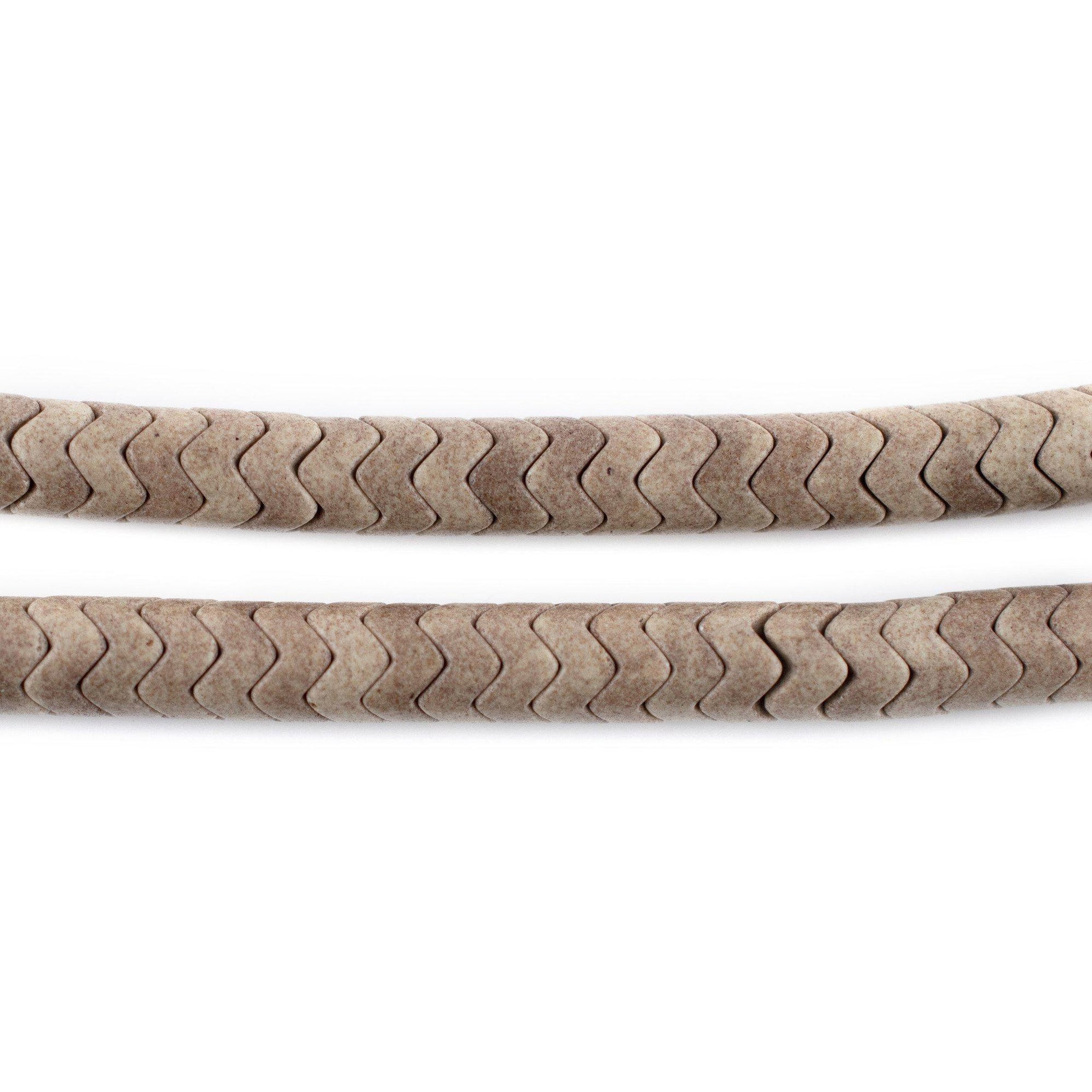 Grey Agate Interlocking Snake Beads (6mm) — The Bead Chest