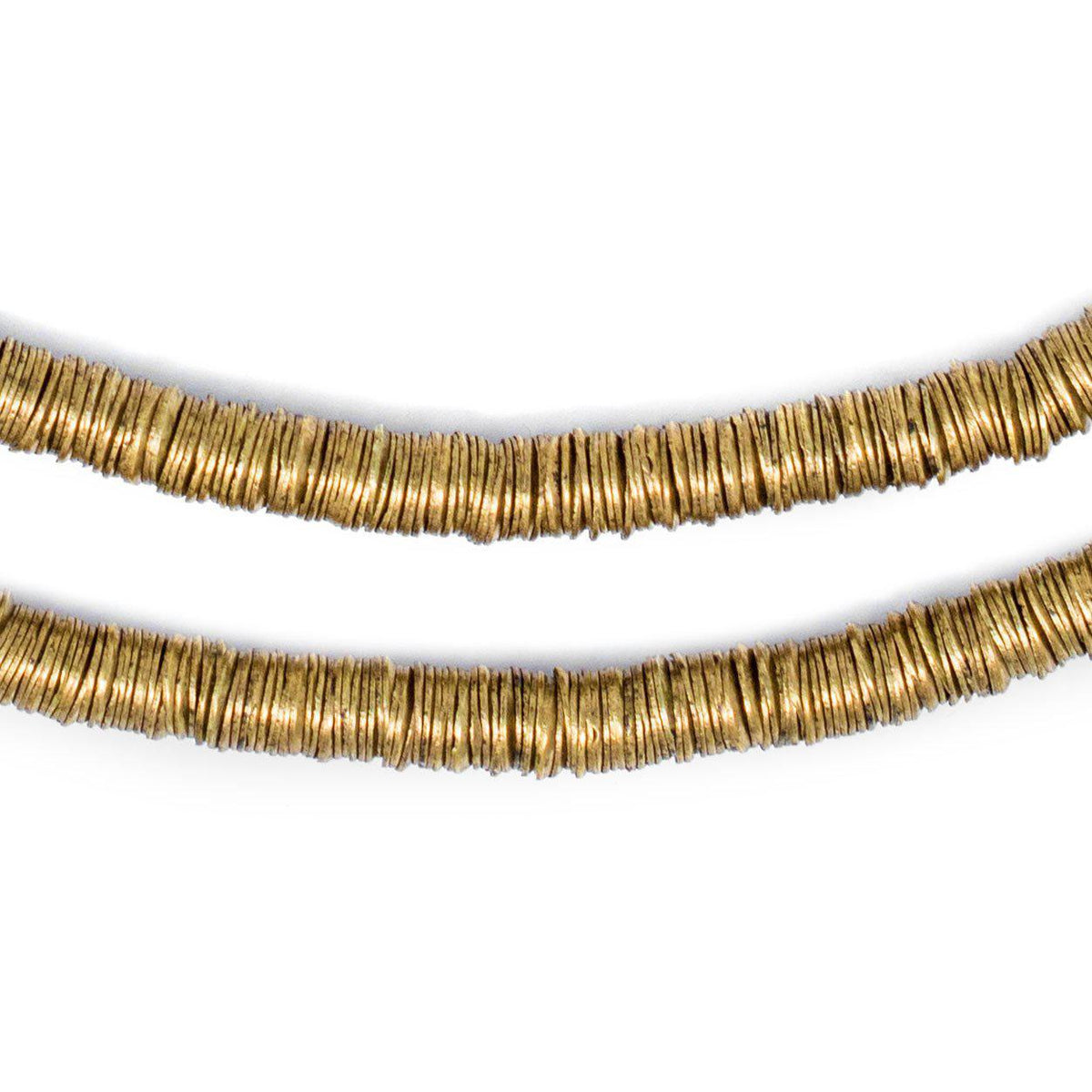 Brass Interlocking Crisp Beads (6mm) — The Bead Chest