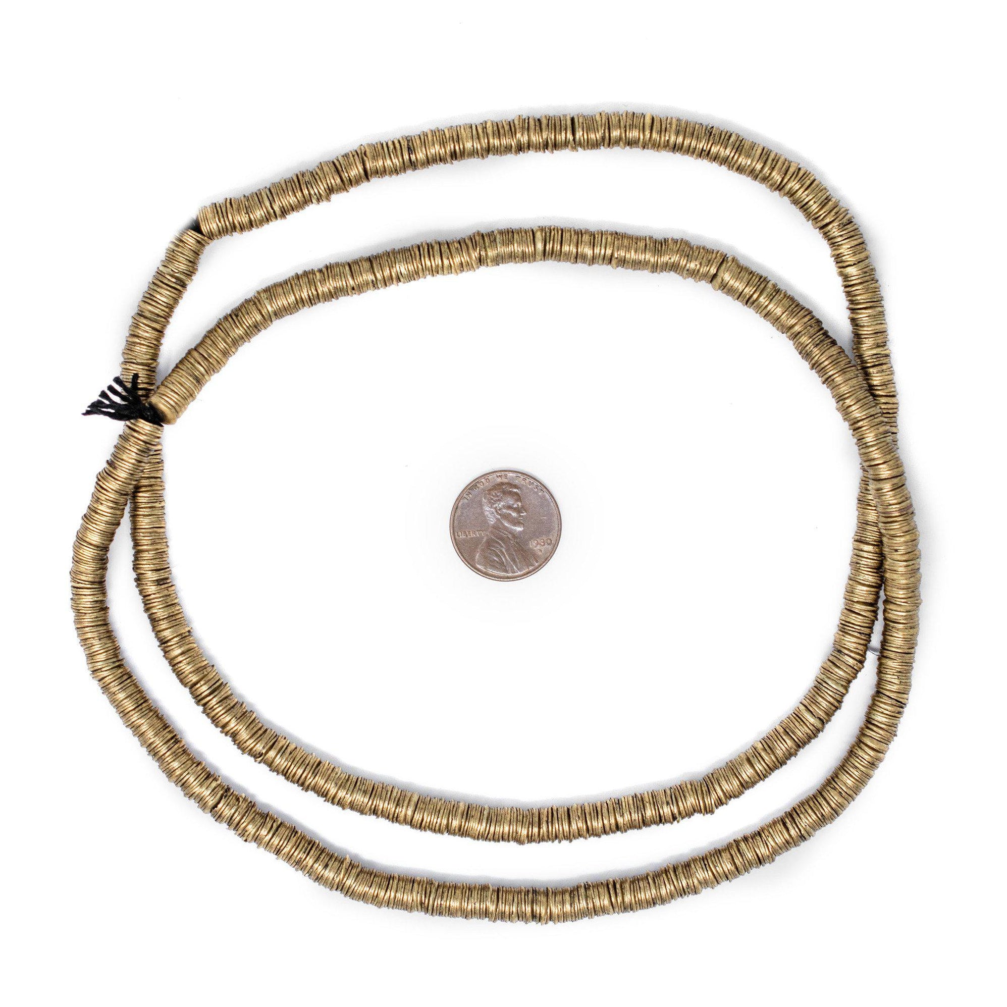 Brass Interlocking Crisp Beads (6mm) — The Bead Chest