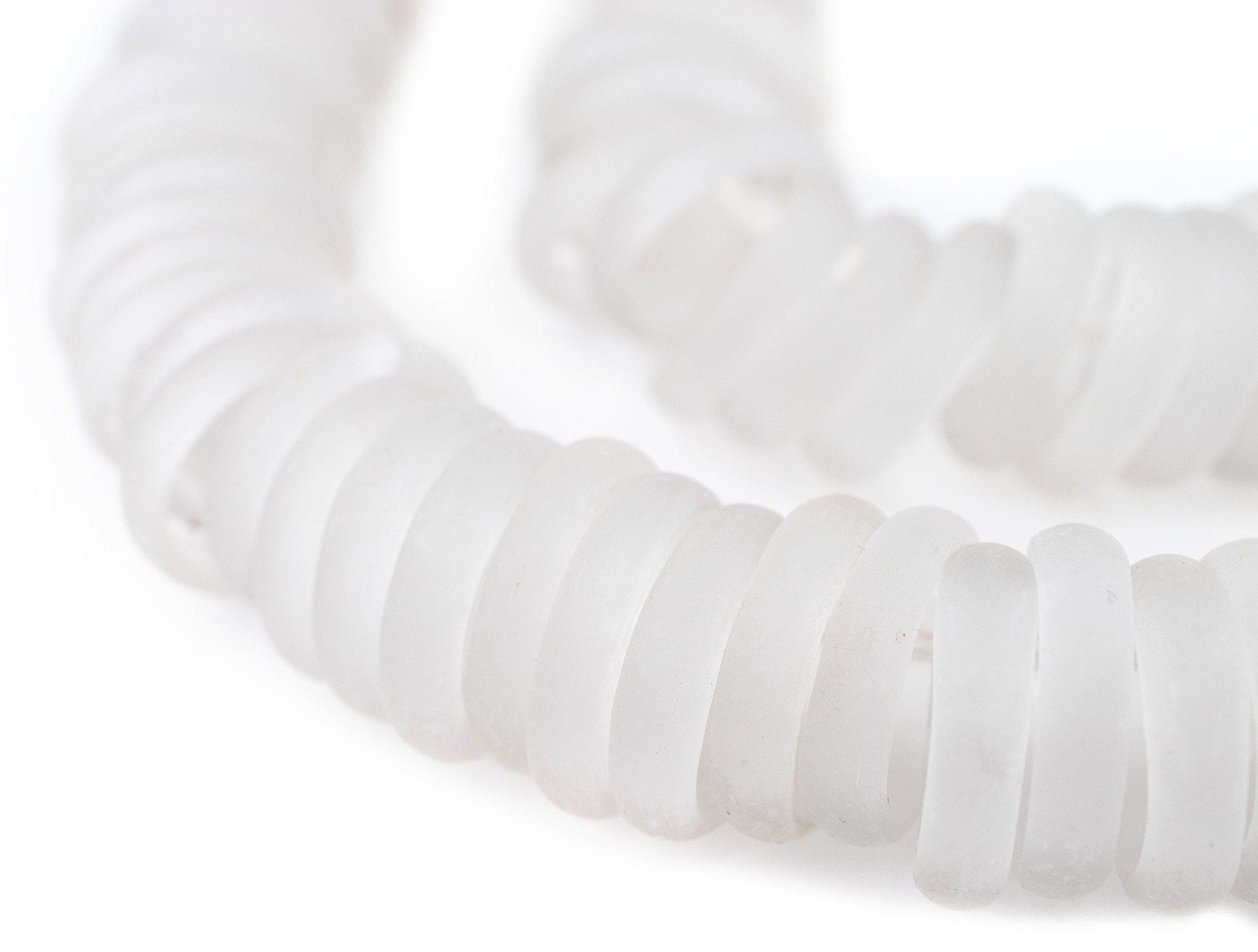 African Clear Annular Wound Dogan Trade Beads — The Bead Chest