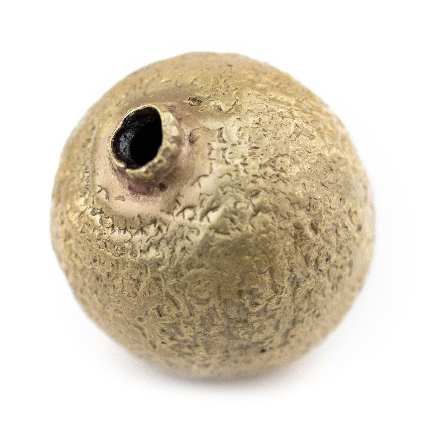 Jumbo Hollow Brass Bead (34mm) — The Bead Chest