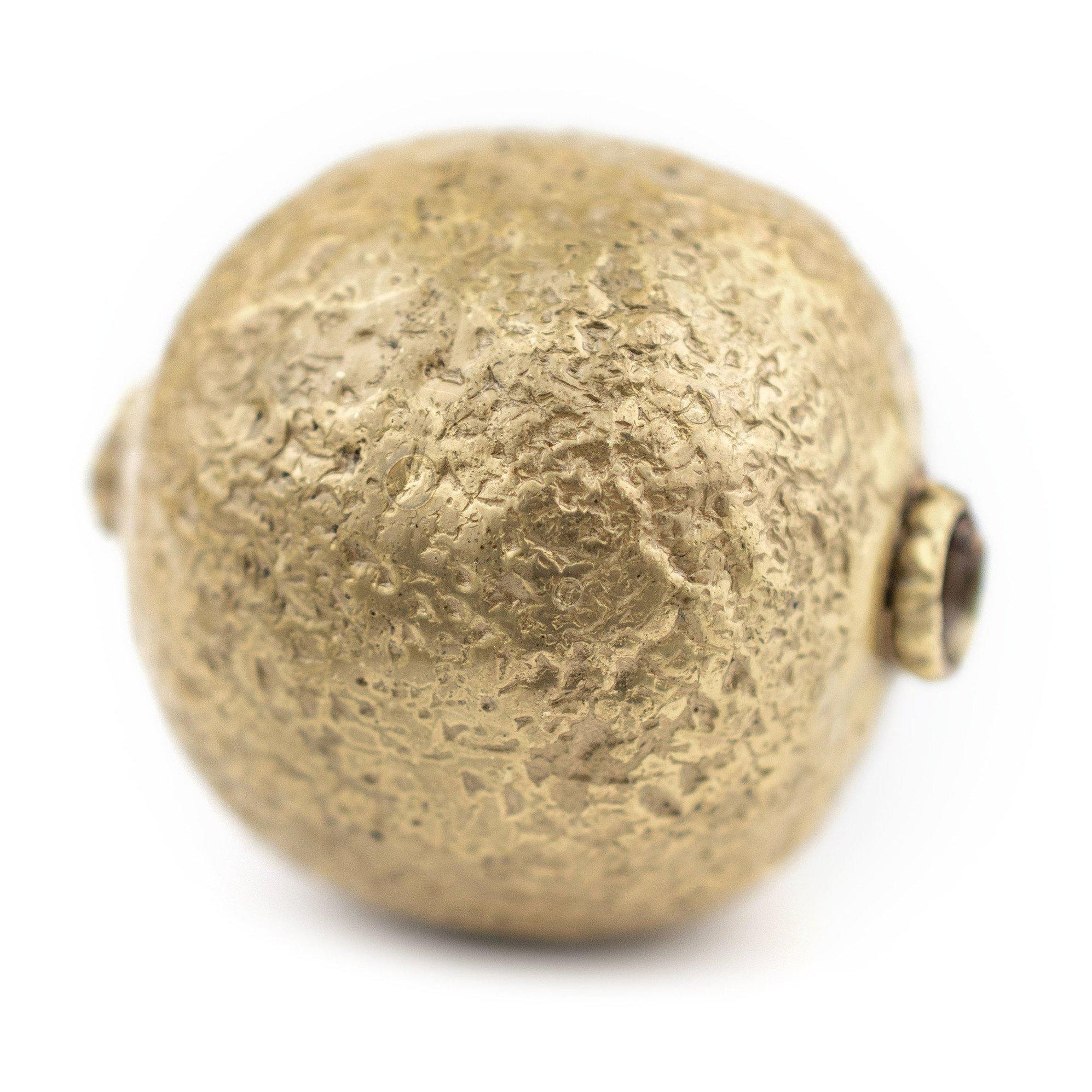 Jumbo Hollow Brass Bead (34mm) — The Bead Chest